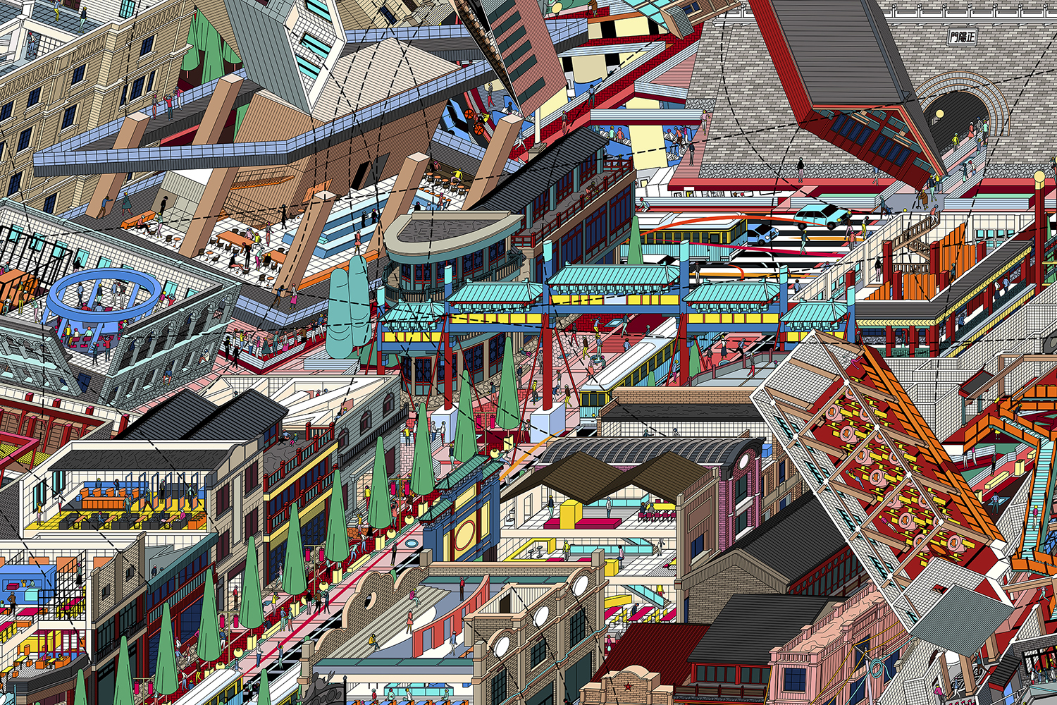 Gallery of DAS Transform Qianmen's Urban Composition into a Lively ...