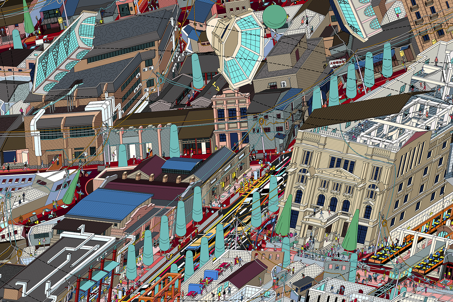 Gallery of DAS Transform Qianmen's Urban Composition into a Lively ...