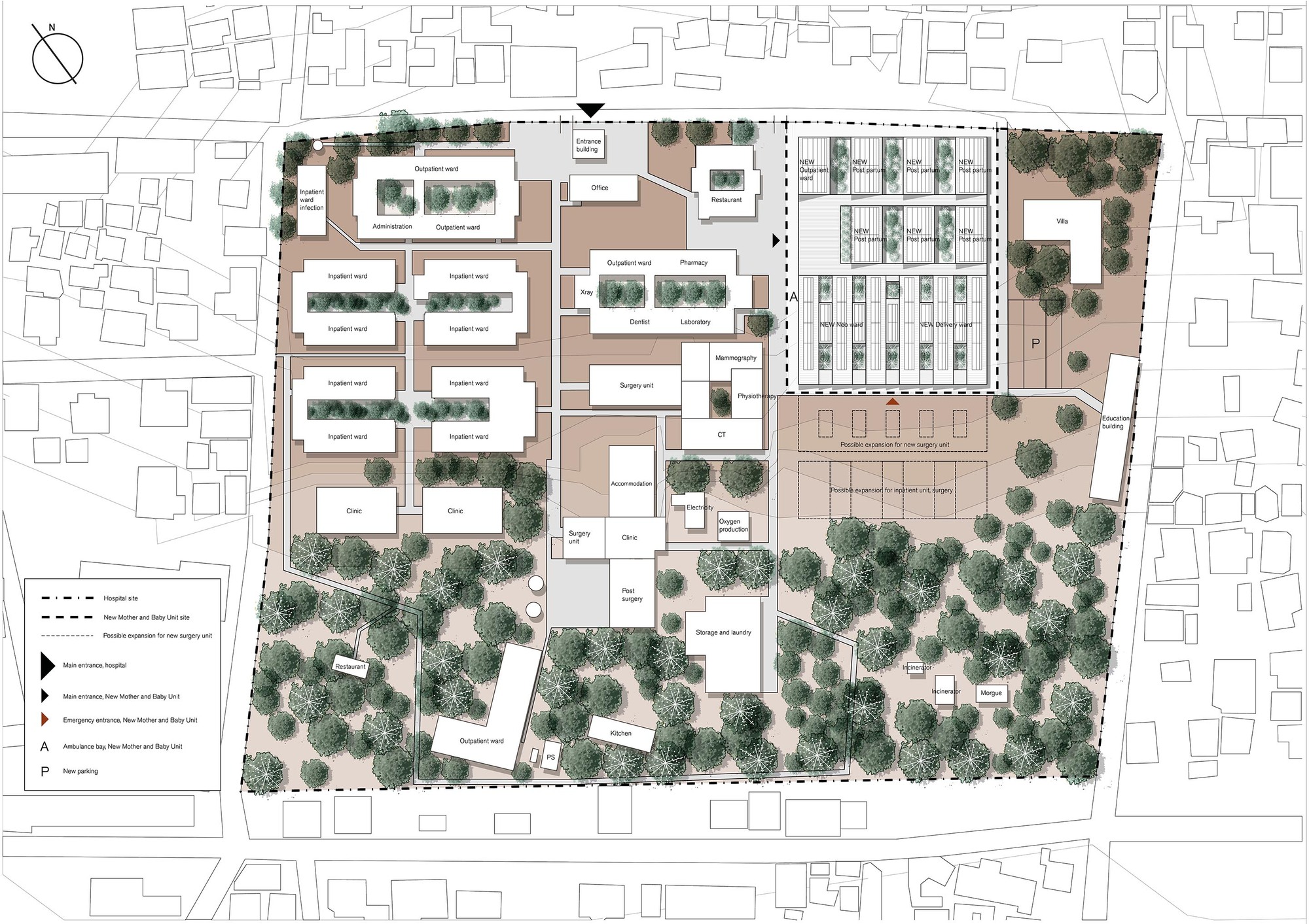 Gallery of White Arkitekter designs Mother & Baby Hospital Unit in the ...