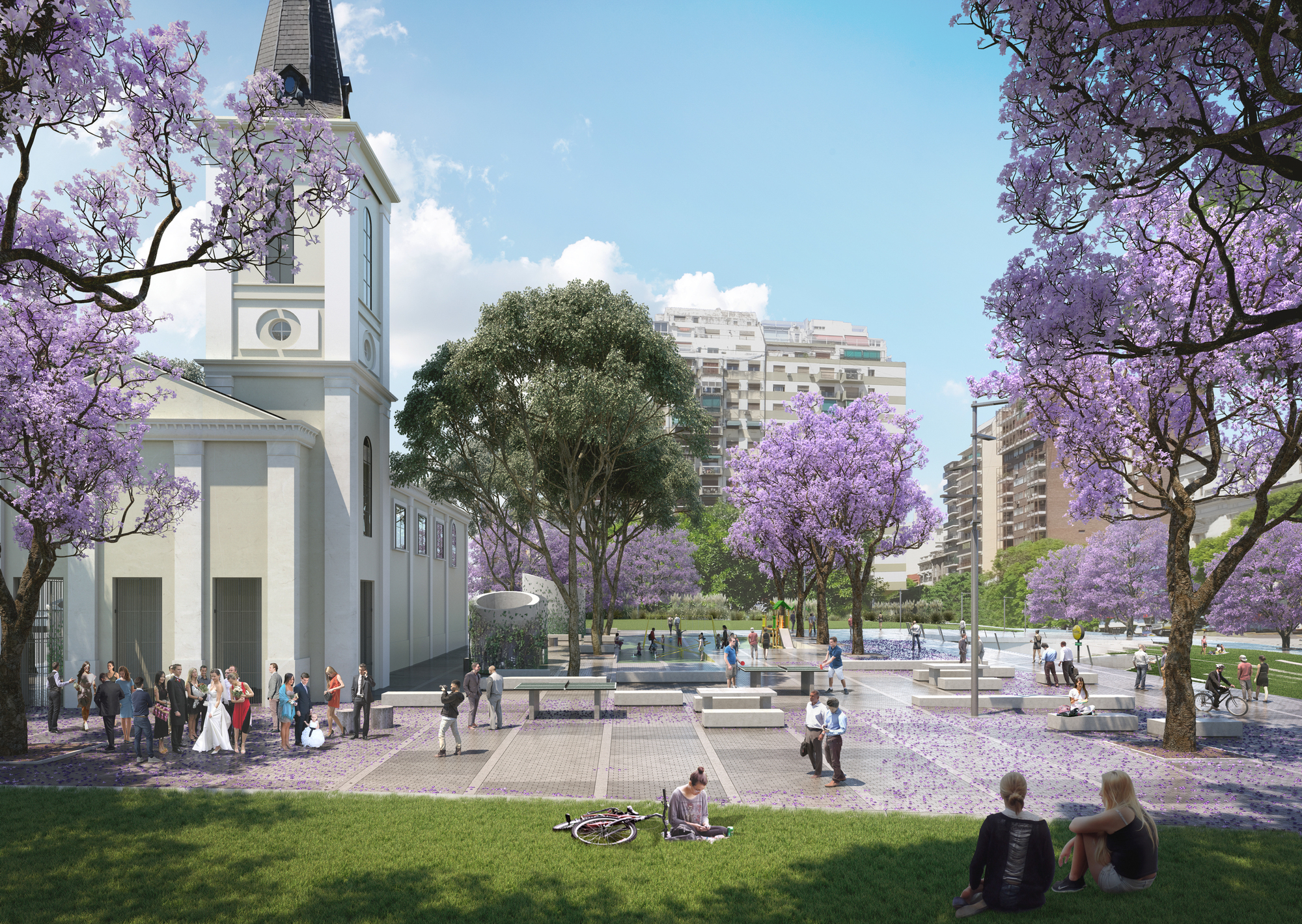Galería de ¿Cómo será el proyecto para la Plaza Houssay en Buenos Aires ...