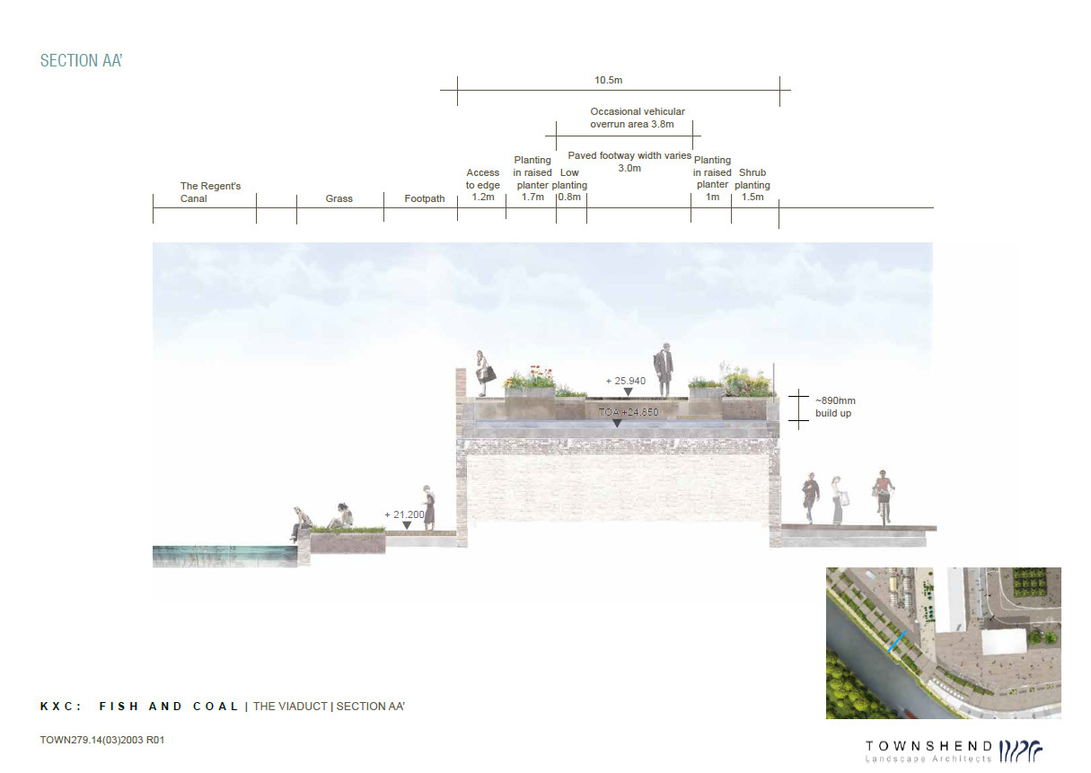 Gallery of Canal Corridor, King’s Cross / Townshend Landscape ...