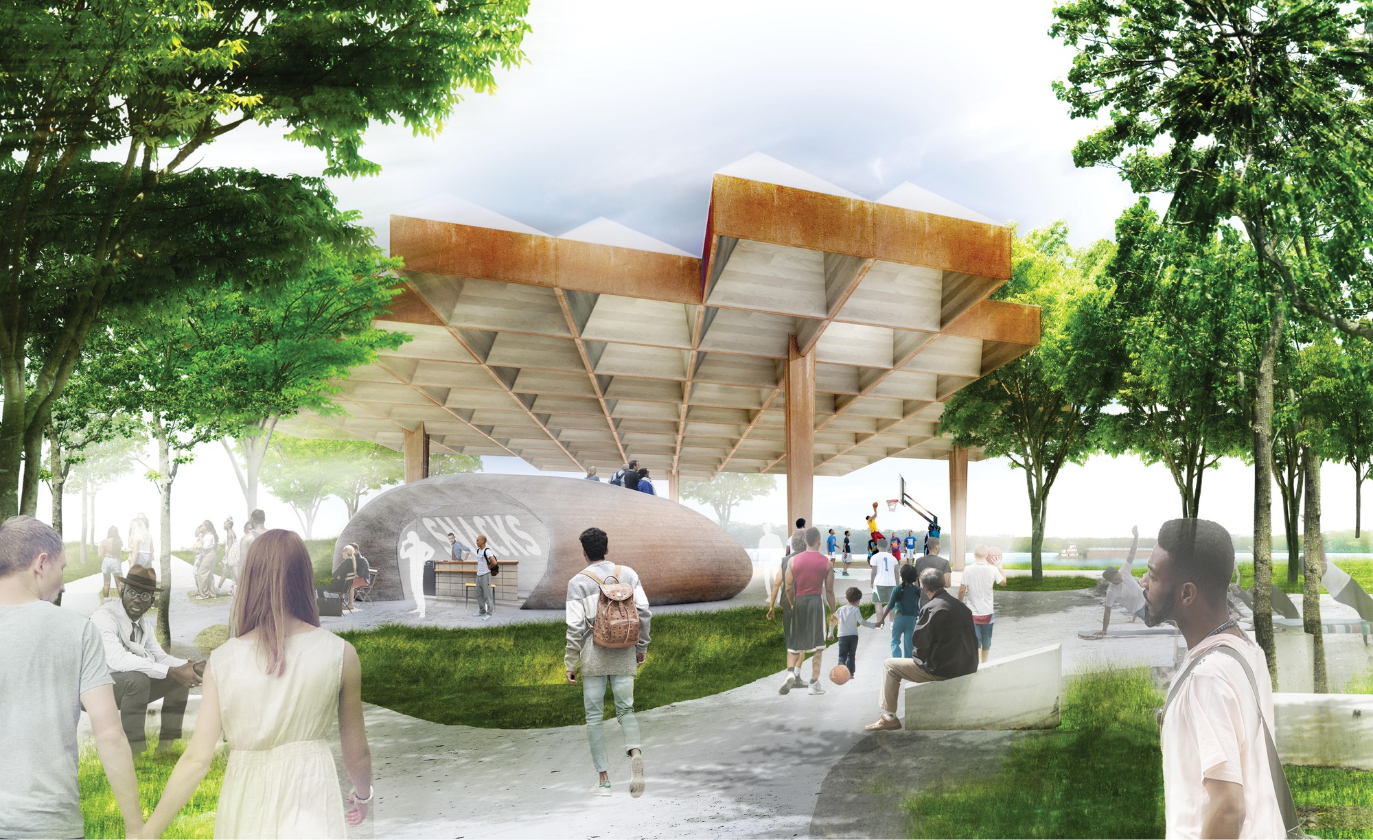 Gallery of Studio Gang and SCAPE Reveal Plans for Tom Lee Park on the ...