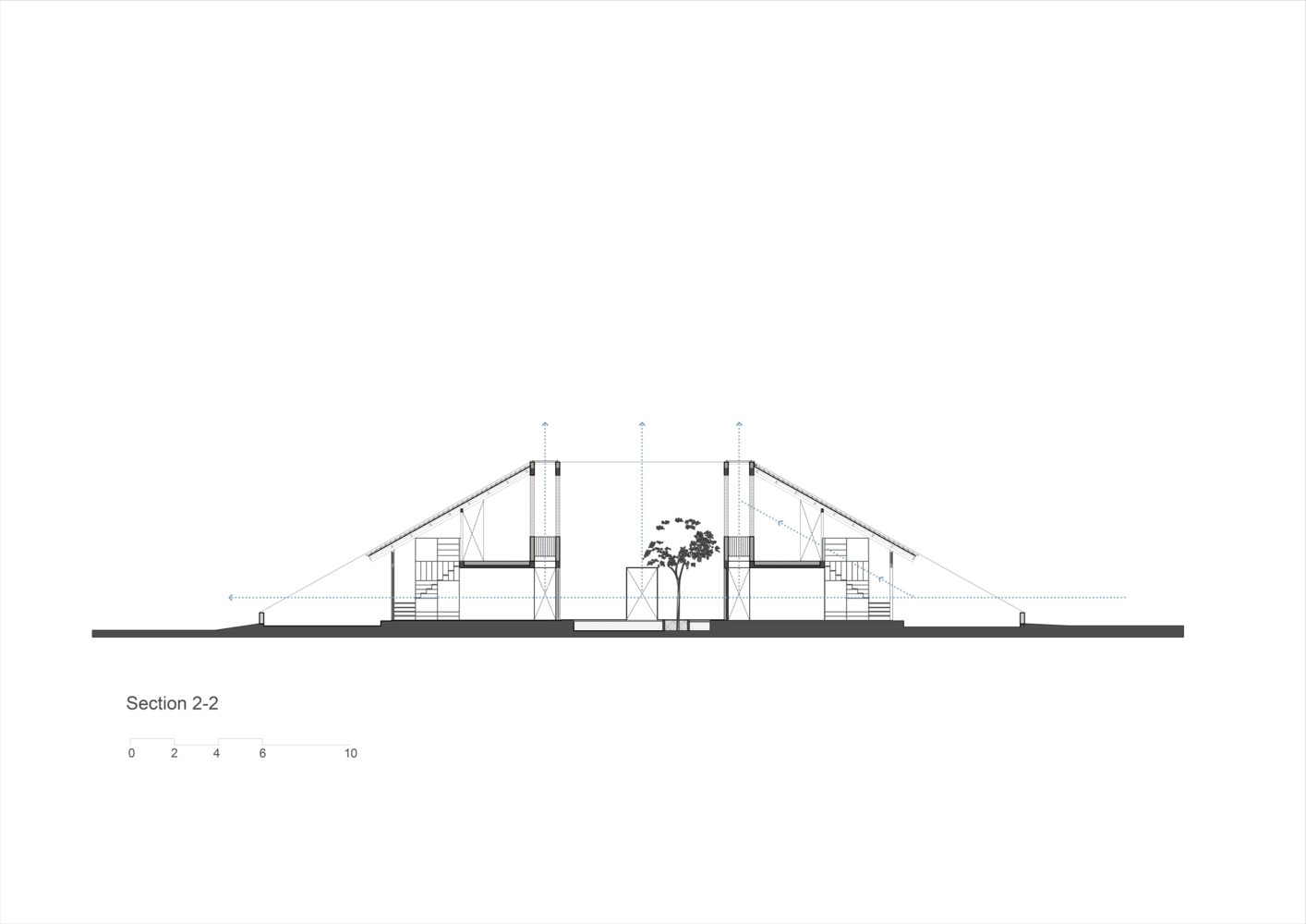 Galería de 13 casas con techos en pendiente y sus secciones - 25