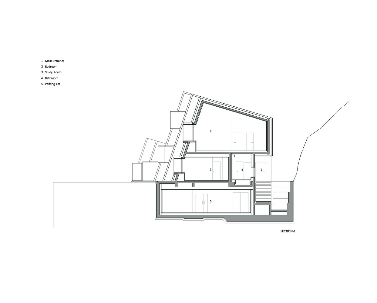 Gallery of 13 Houses with Pitched Roofs and their Sections - 20