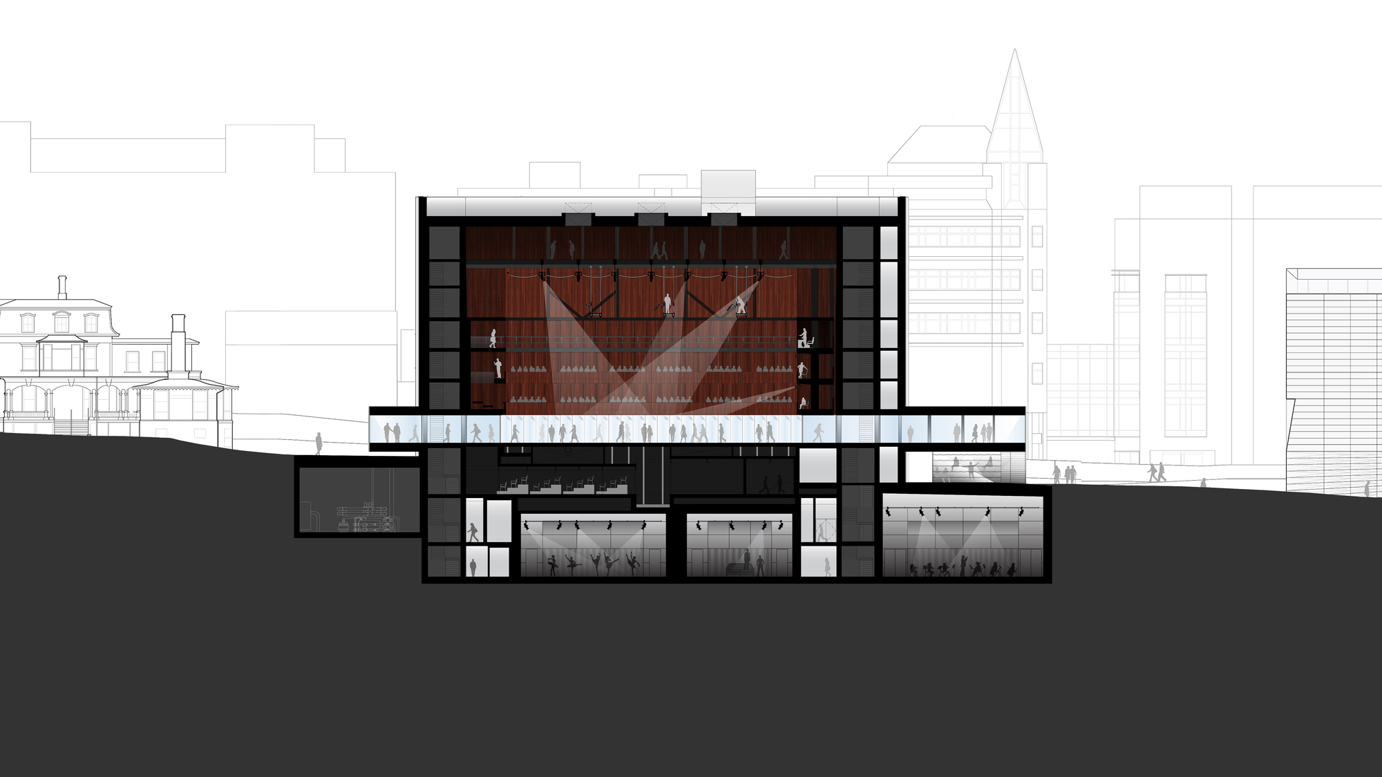 Gallery of REX Reveals Brown Performing Arts Center Design - 14