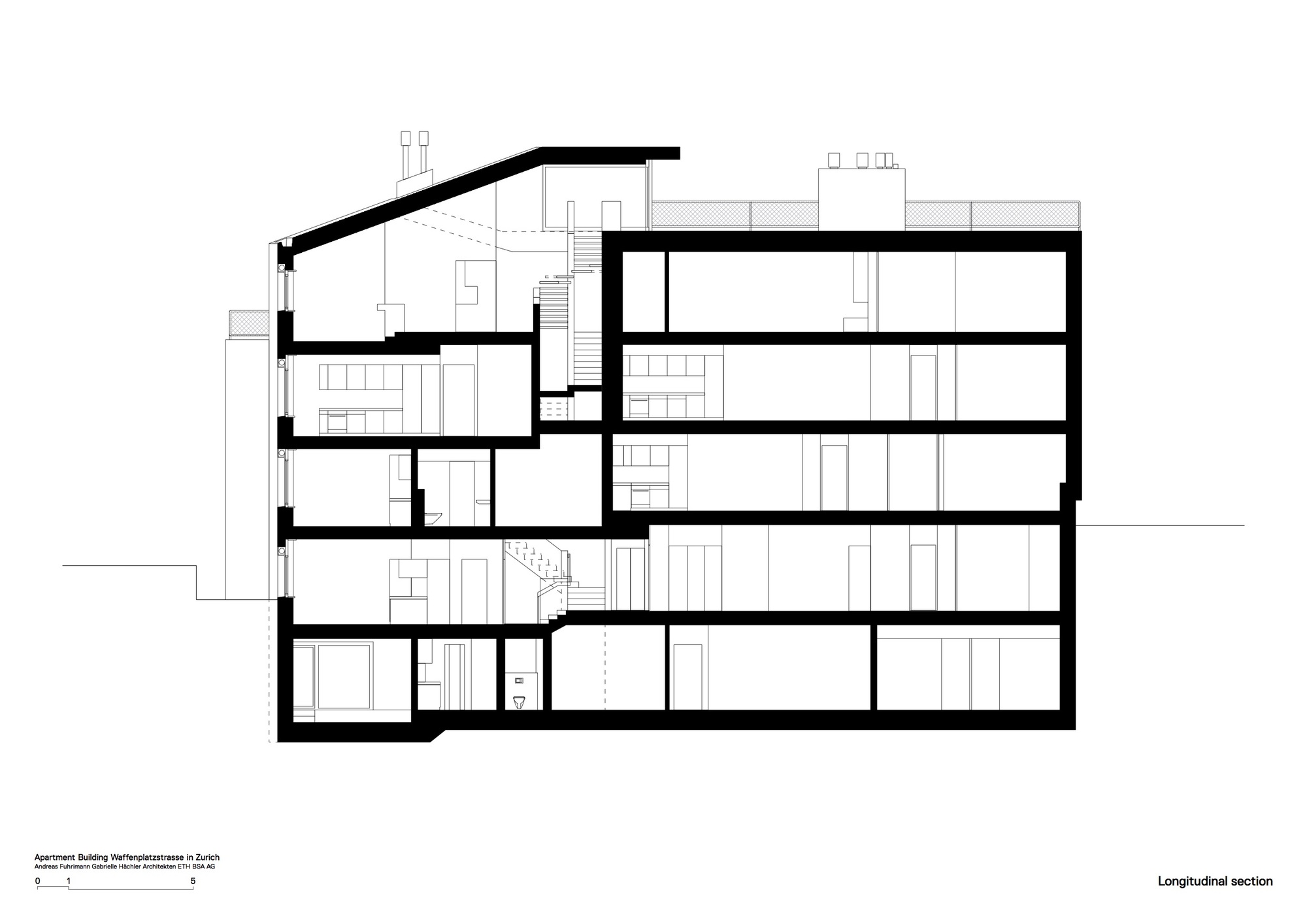 Apartment Building Section Drawing