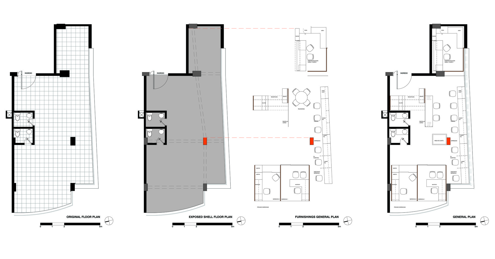 Gallery of Offices and Workplaces: Examples in Plan - 6