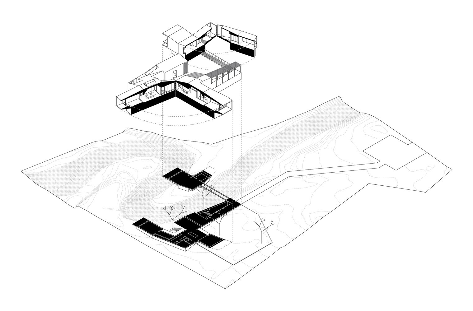 Gallery of 60 Best Residential Axonometric Drawings - 54