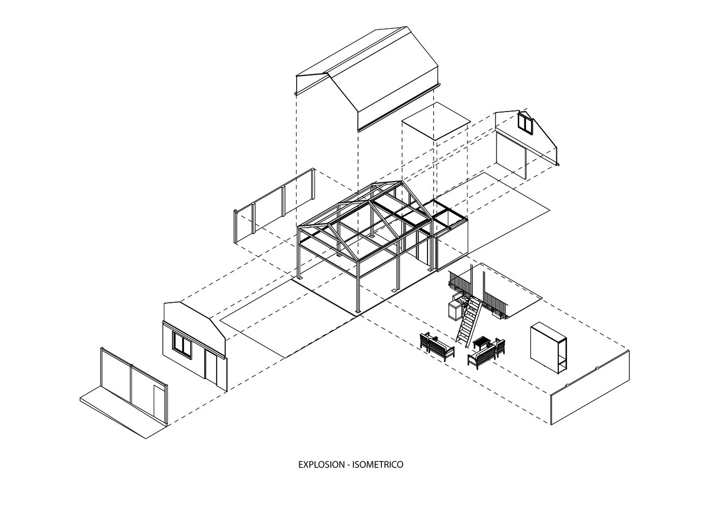 Galeria de 60 melhores axonométricas de projetos residenciais - 44
