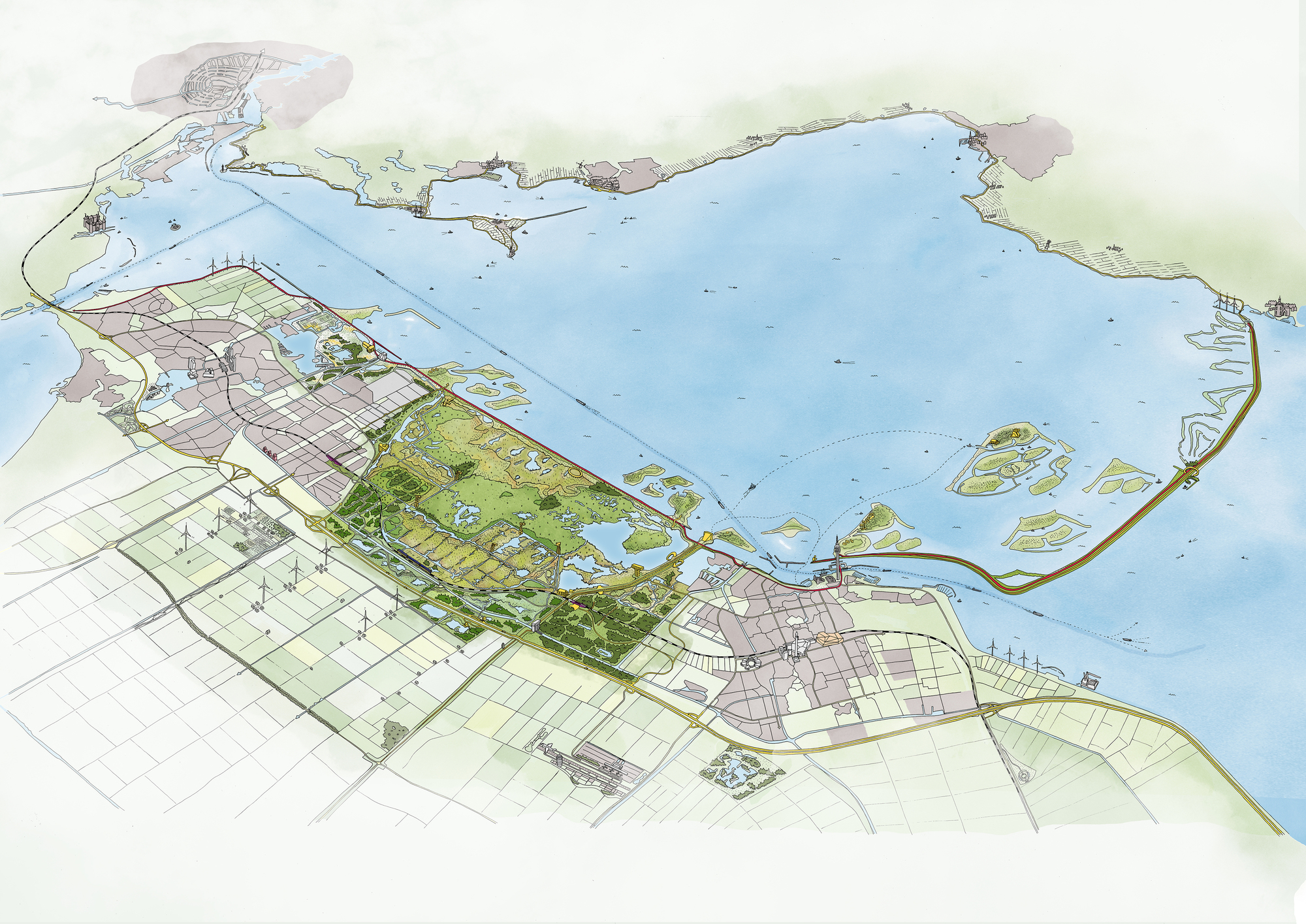 Mecanoo Designs the World's Largest Man-Made Nature Park | ArchDaily