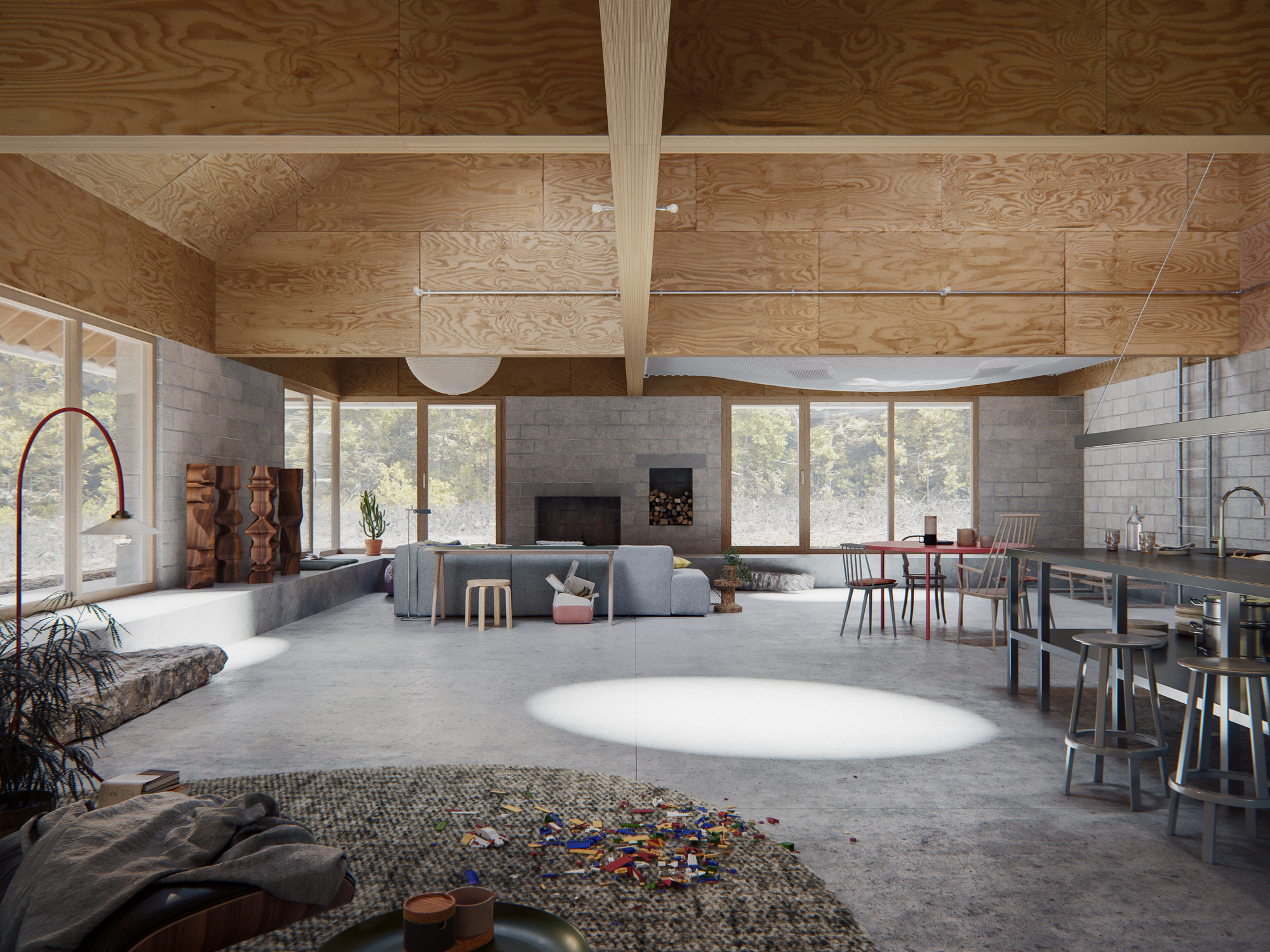 Gallery of WOJR Explores Symmetry in House of the Woodland - 3