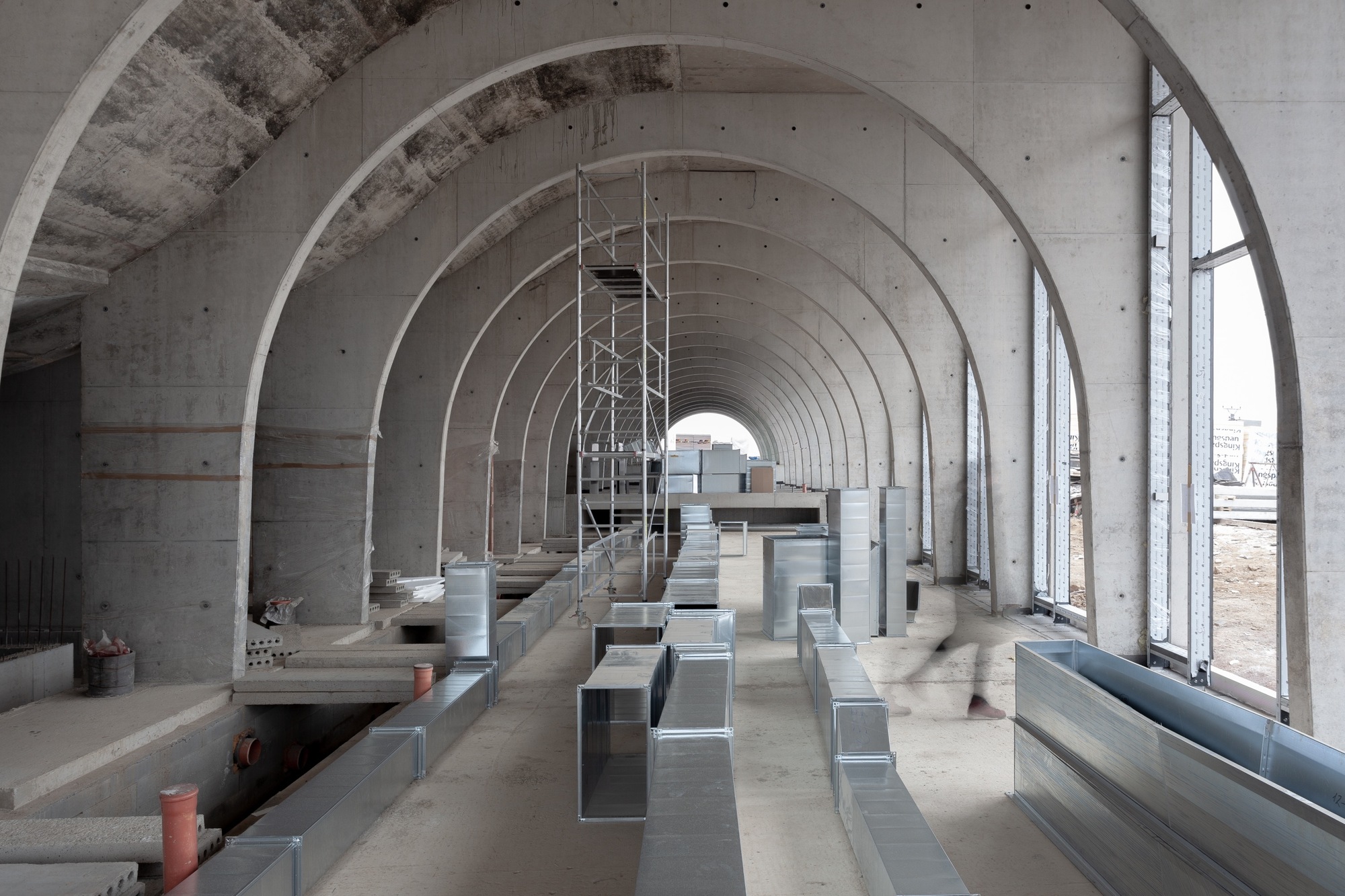 Gallery of CHYBIK + KRISTOF Begins Construction of Arched Winery and ...