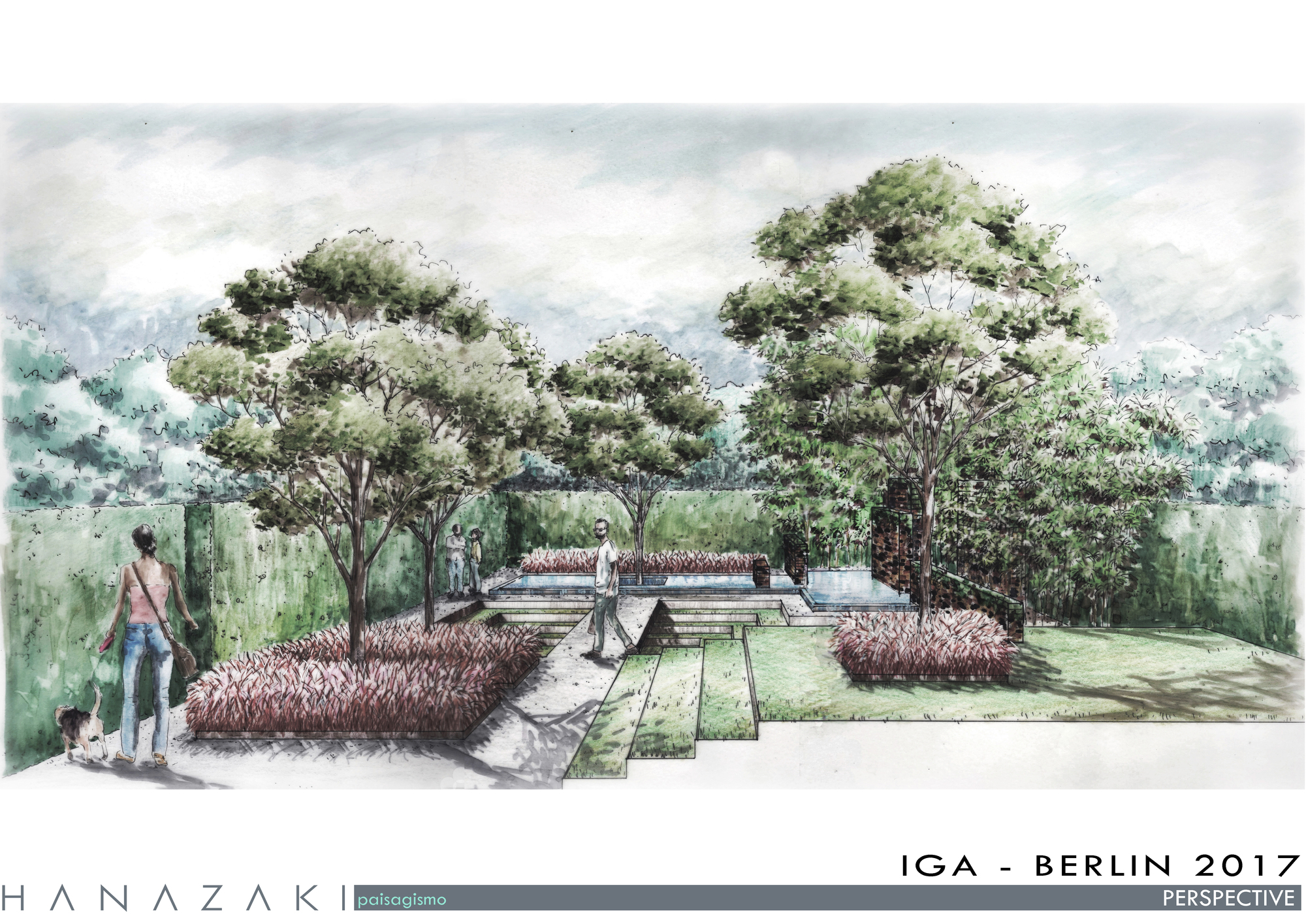 Landscape Architecture Perspective Drawings