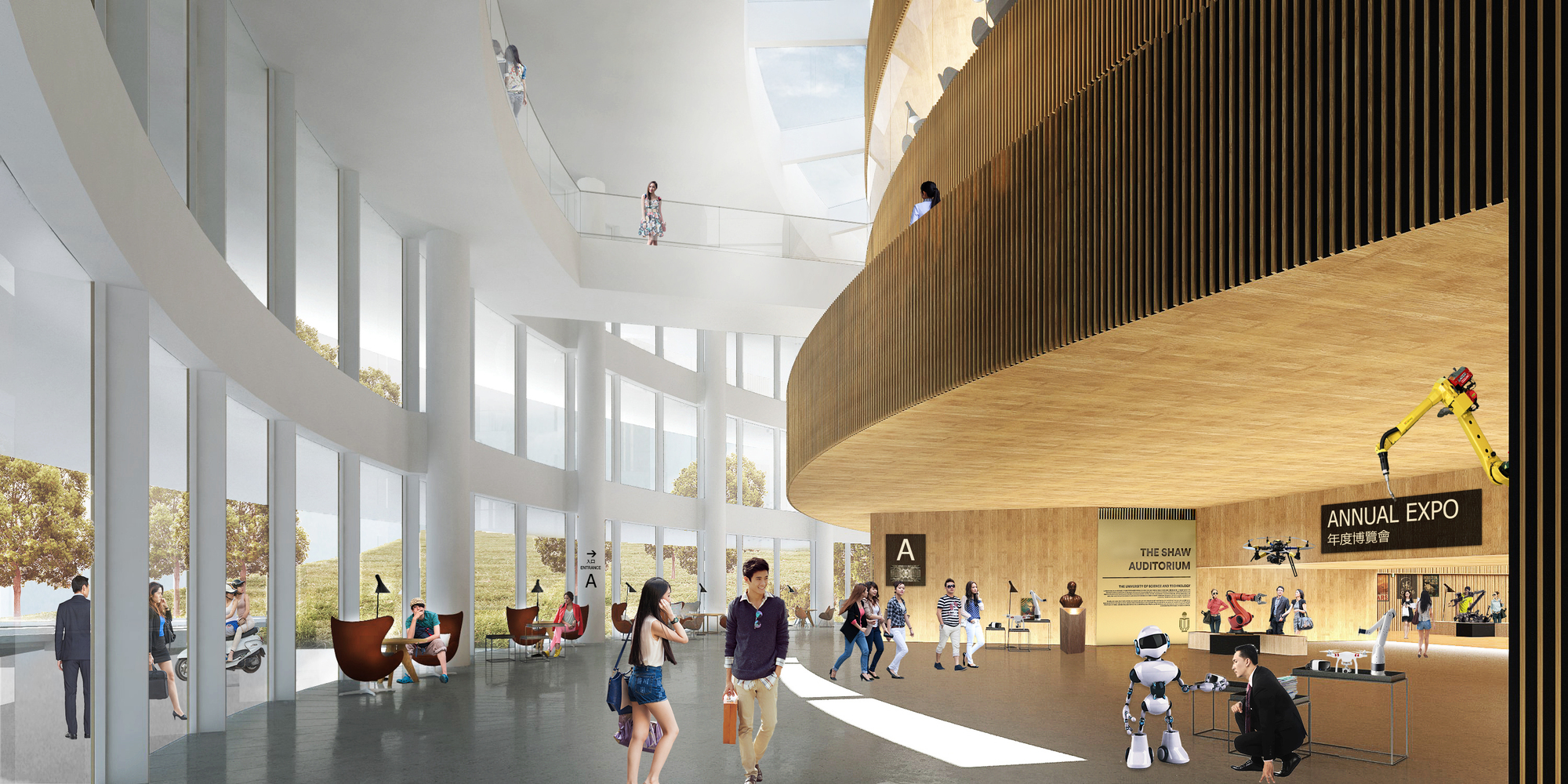 Gallery of Henning Larsen Designs Elliptical Auditorium for Hong Kong ...