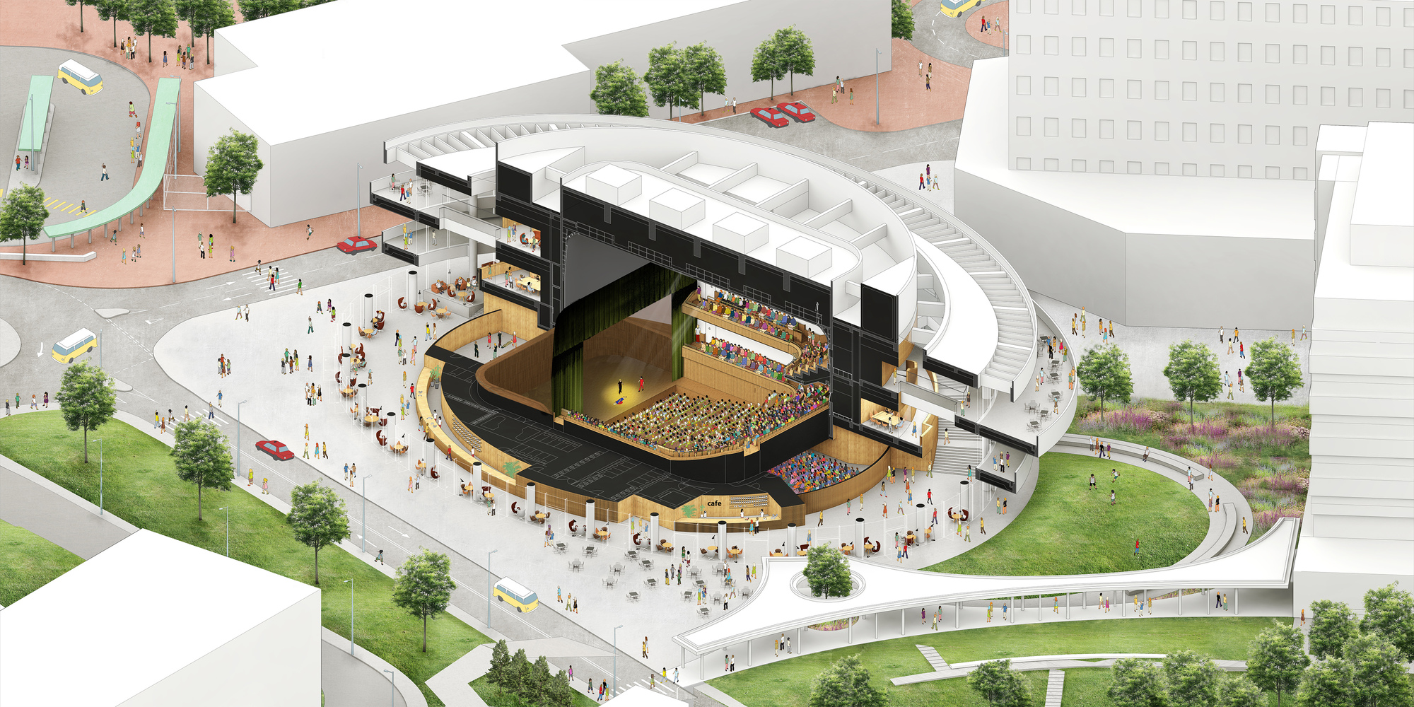 Gallery of Henning Larsen Designs Elliptical Auditorium for Hong Kong ...