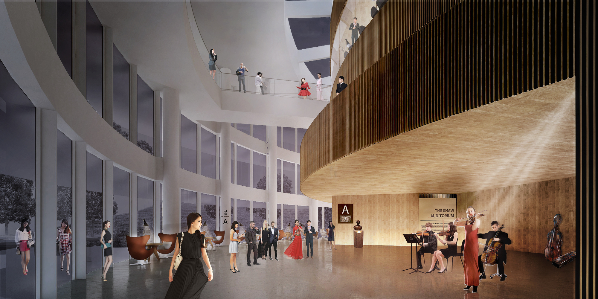 Gallery of Henning Larsen Designs Elliptical Auditorium for Hong Kong ...