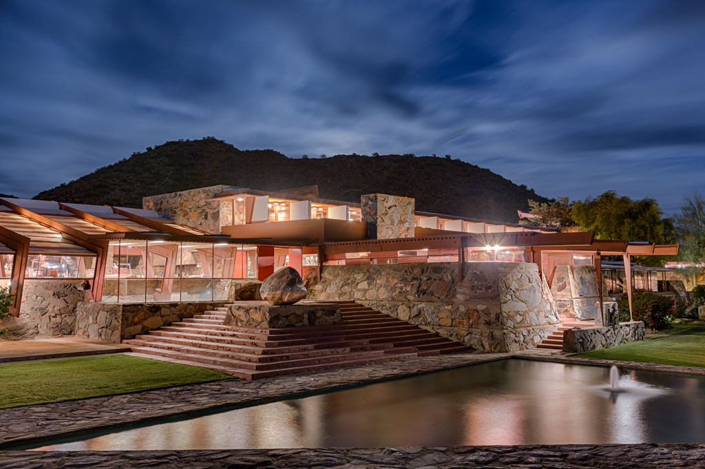 Galeria de Frank Lloyd Wright Foundation usa o projeto Taliesin West para educar sobre como ...