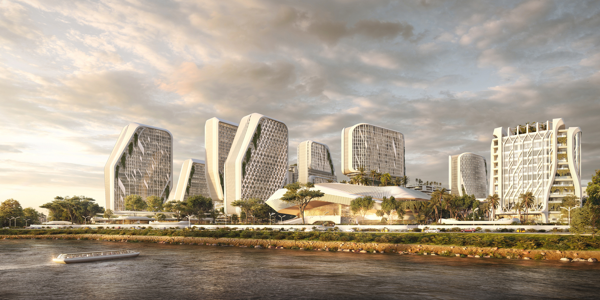 Gallery of UNStudio Designs a Smart Karle Town Center Masterplan for ...