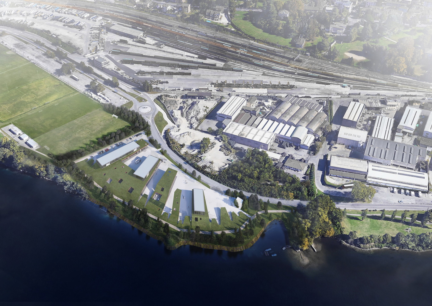 Gallery of 3GATTI Reimagines the Modern Fire Station Along the Lake of ...