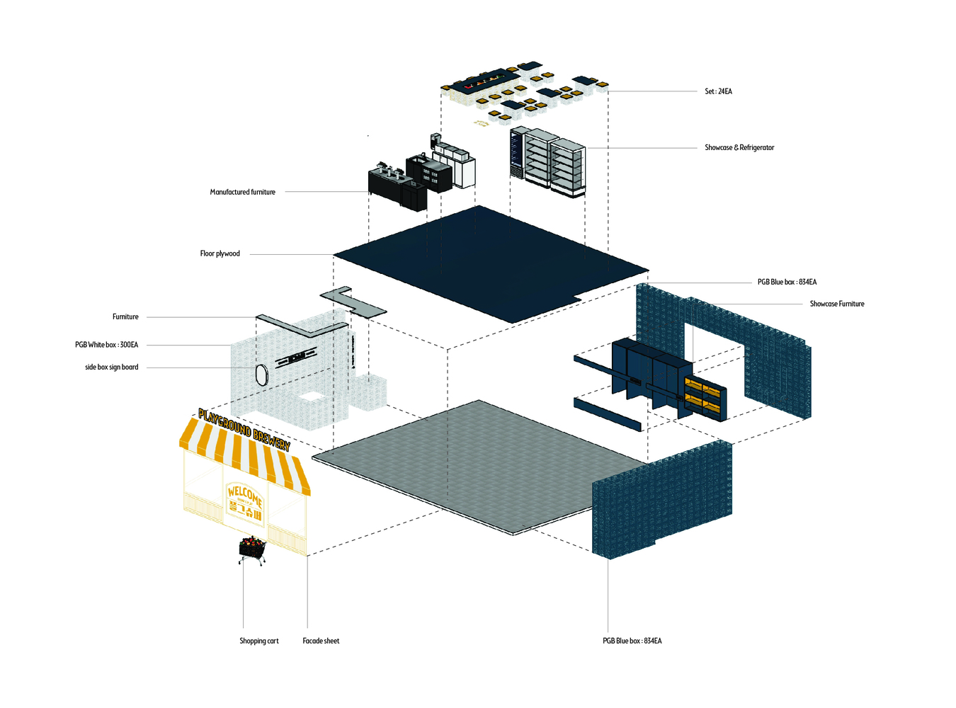Gallery of Playground Brewery Pop-up Store / Glamo Studio - 15