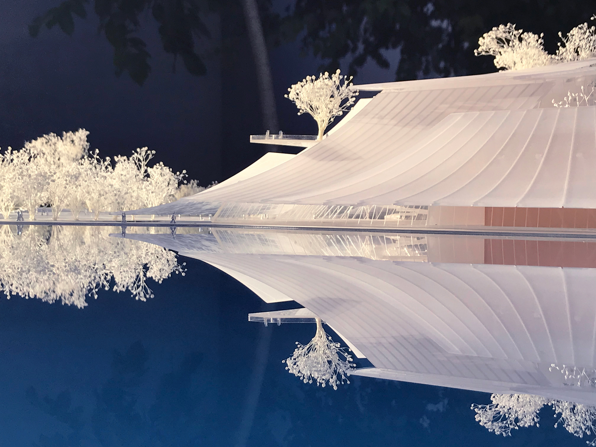 Gallery of MAD Designs New "Floating Theater" of Glass Sails in China - 12