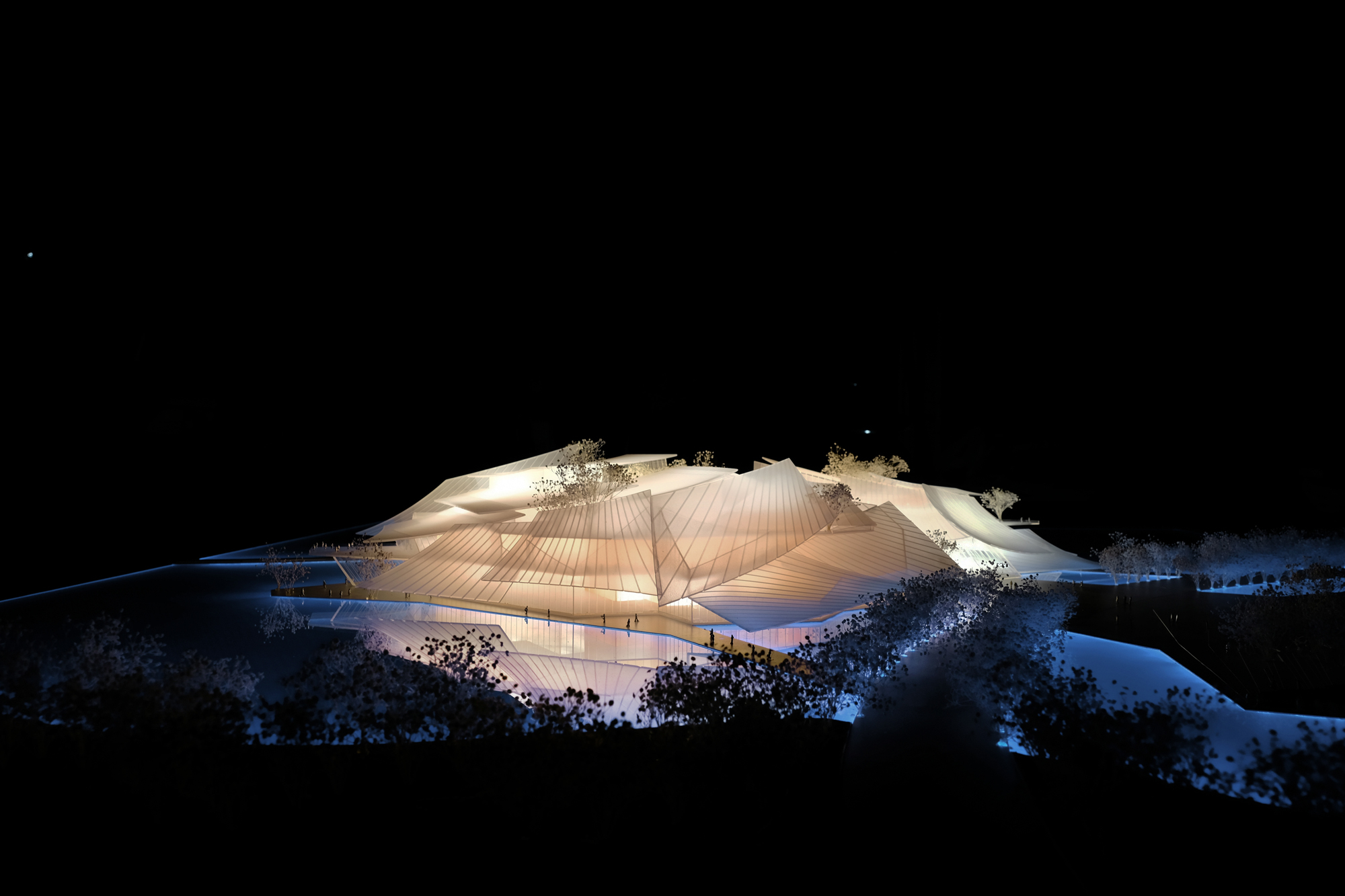 Gallery of MAD Designs New "Floating Theater" of Glass Sails in China - 11