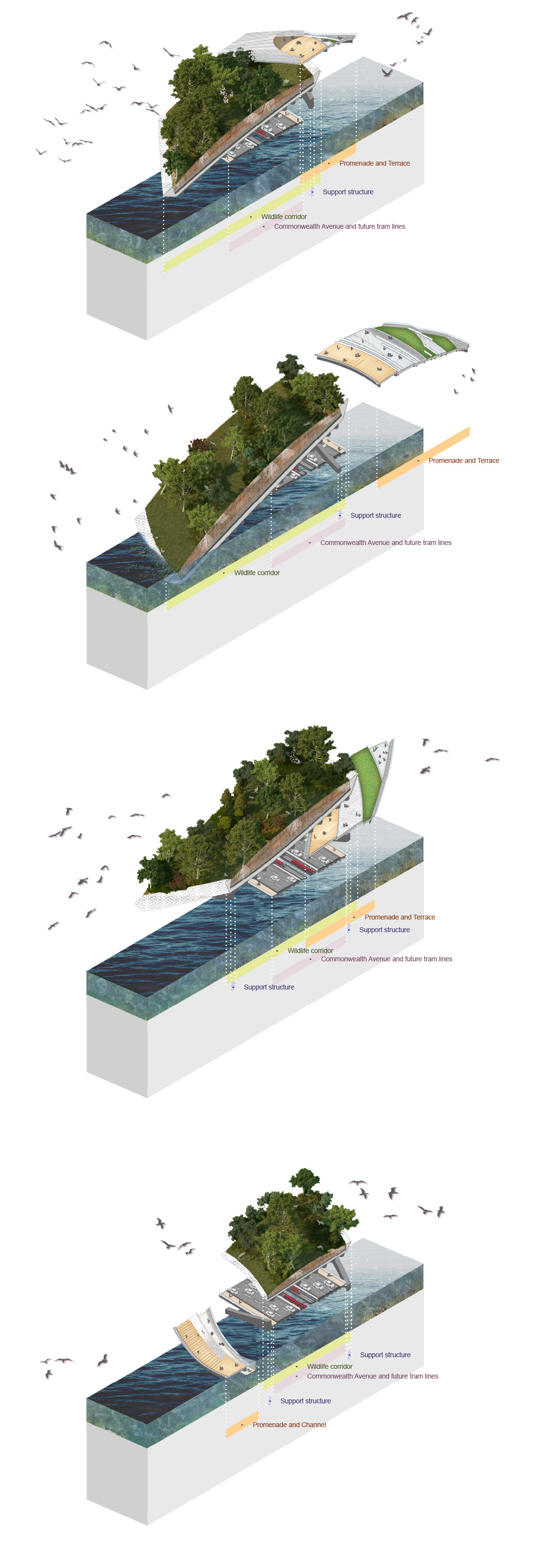 Gallery of CX Landscape Creates a Biodiverse "Ribbon Bridge" in ...