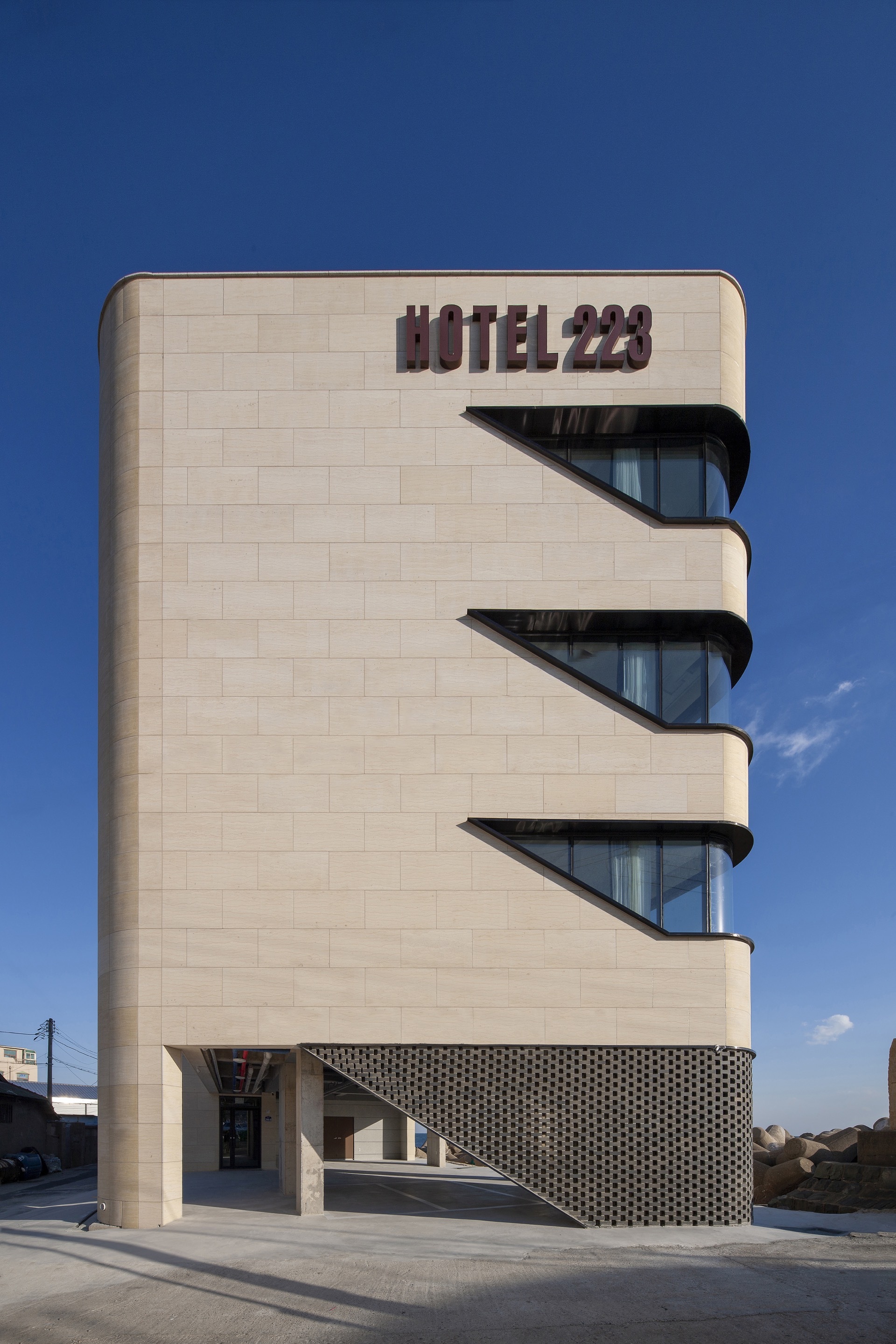 hotel building elevation design