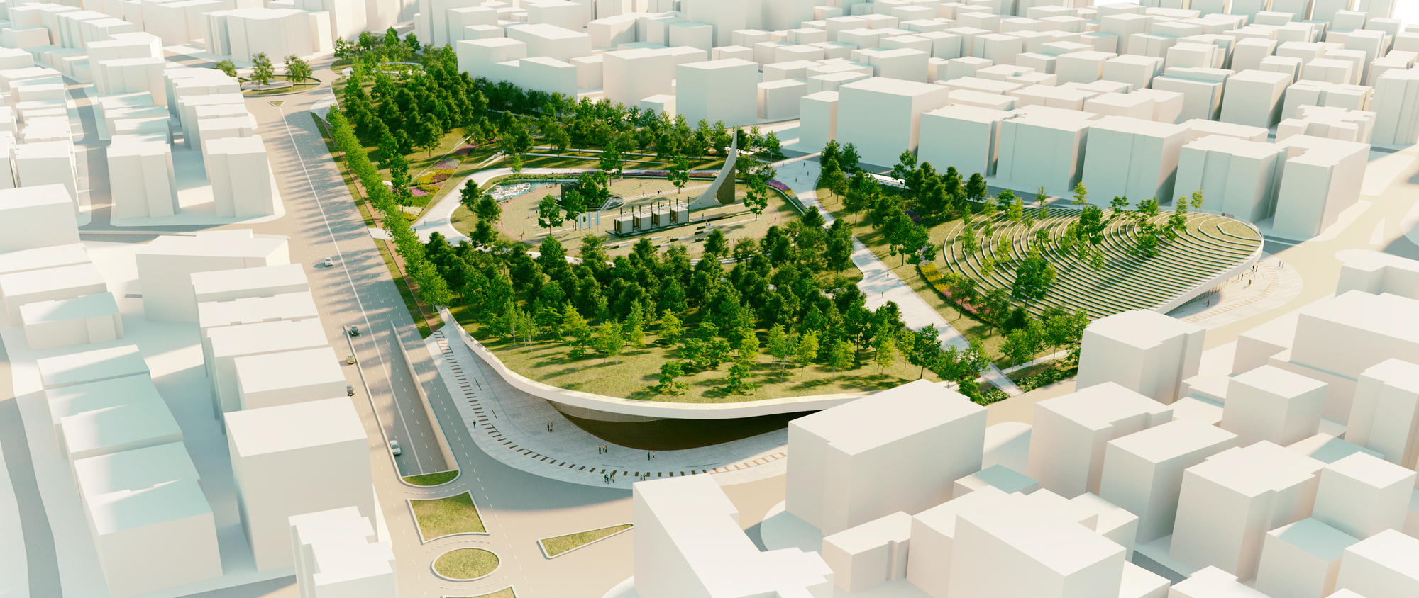 Gallery of ONZ Repurpose Abandoned Stadium into Urban Park with ...