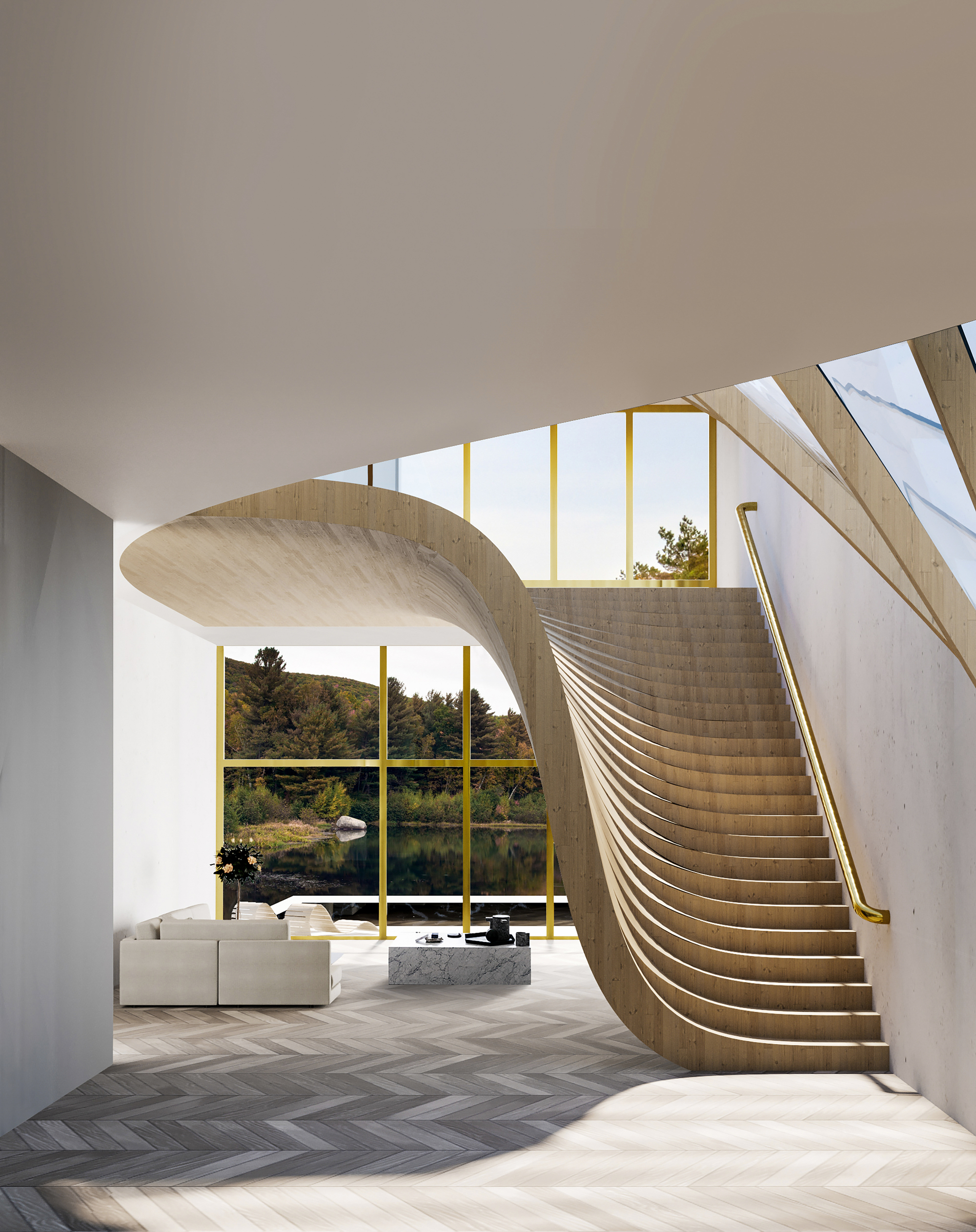 Gallery of Lake House Harmonizes the Architecture with Scenic ...