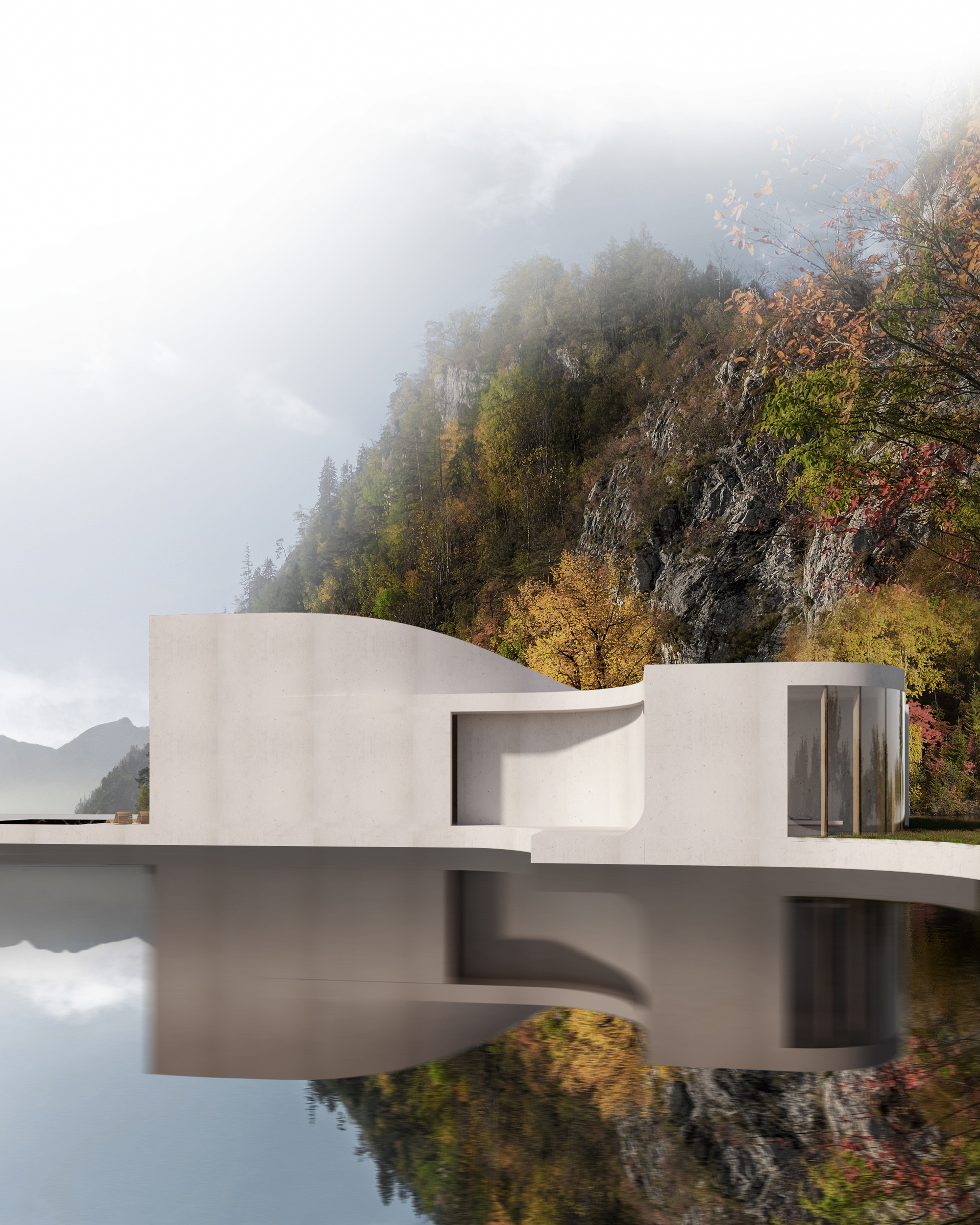 Gallery of Lake House Harmonizes the Architecture with Scenic ...