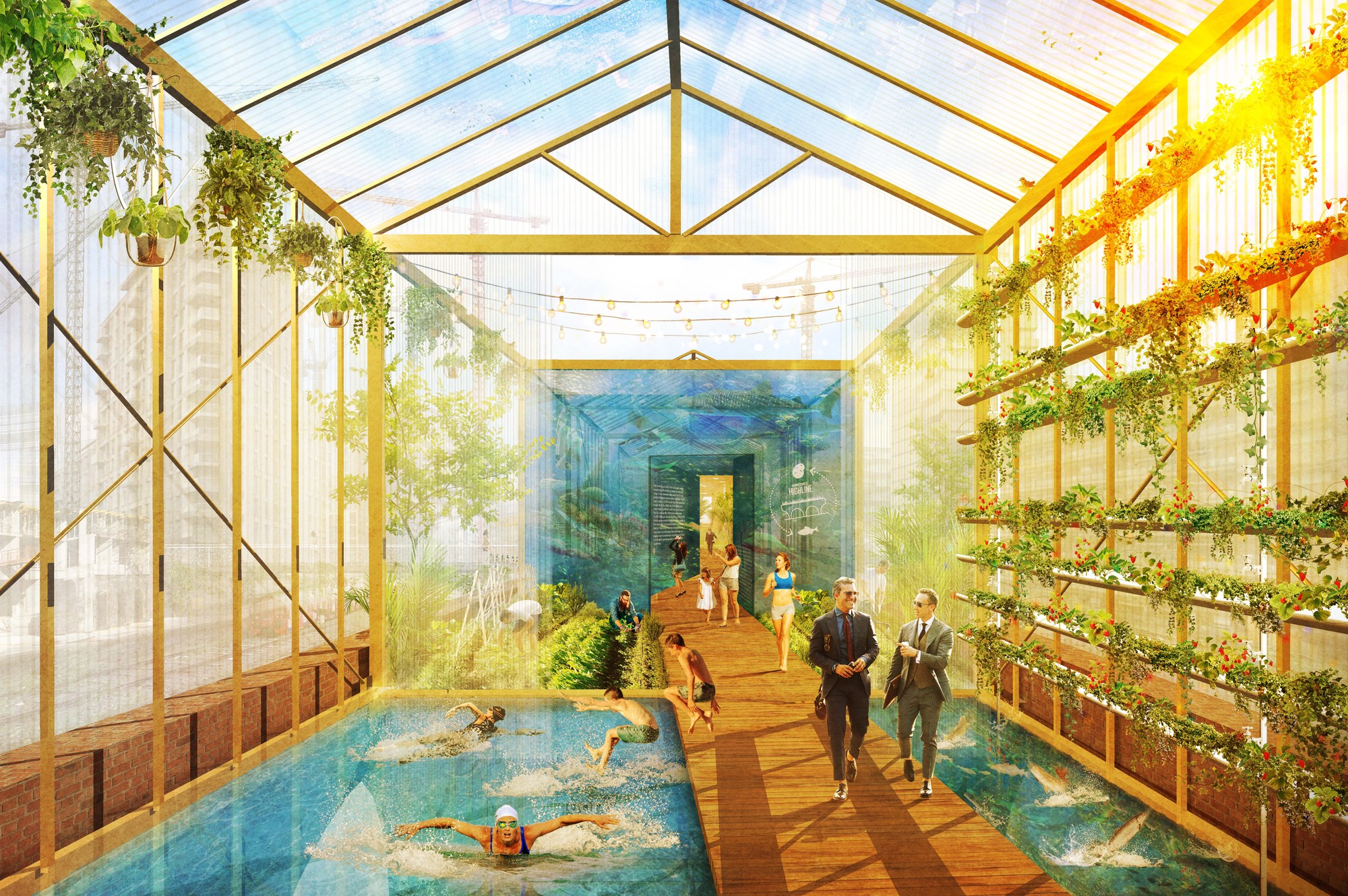 Gallery of Bauchplan Designs London High Line with Aquaponics and ...