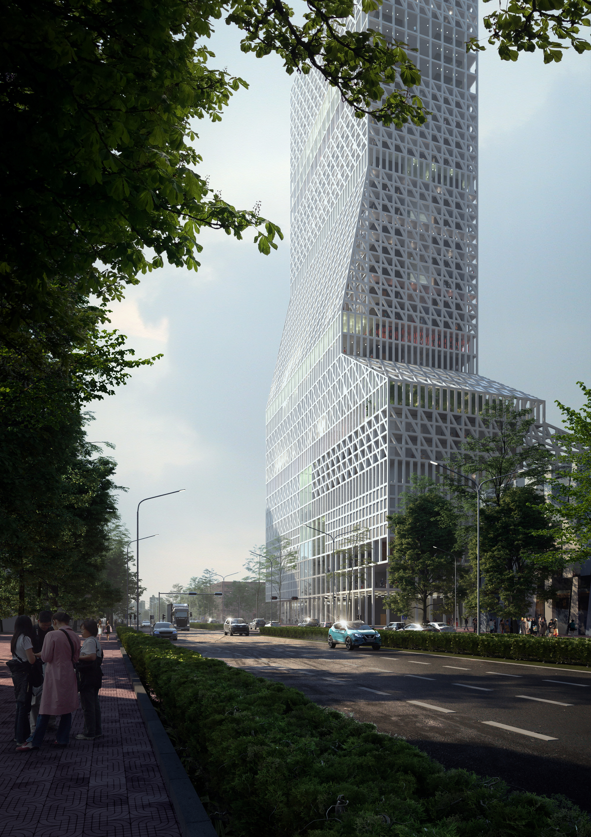 Gallery of Mecanoo Designs Cultural Tower for Shenzhen's Futian ...