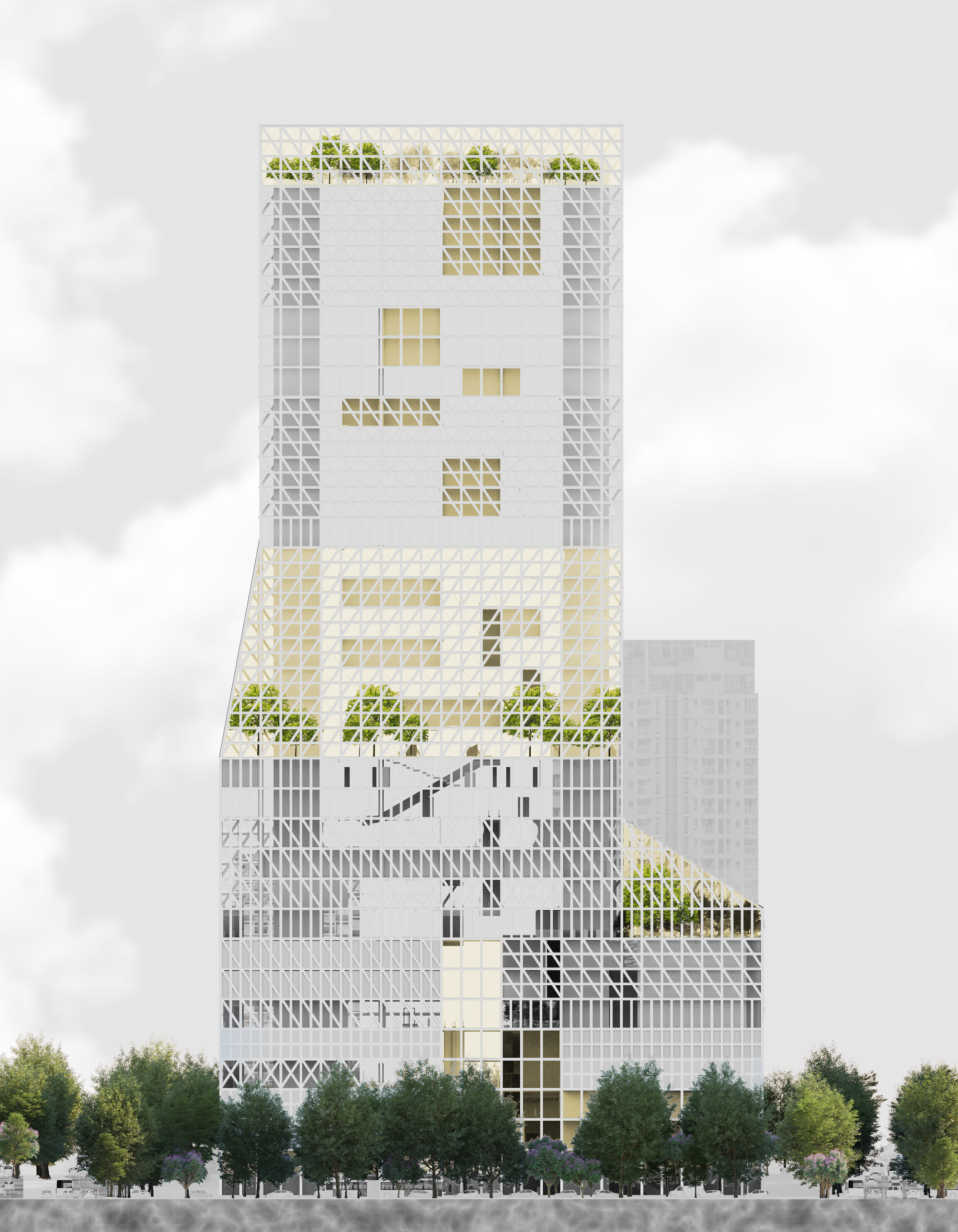 Gallery of Mecanoo Designs Cultural Tower for Shenzhen's Futian ...