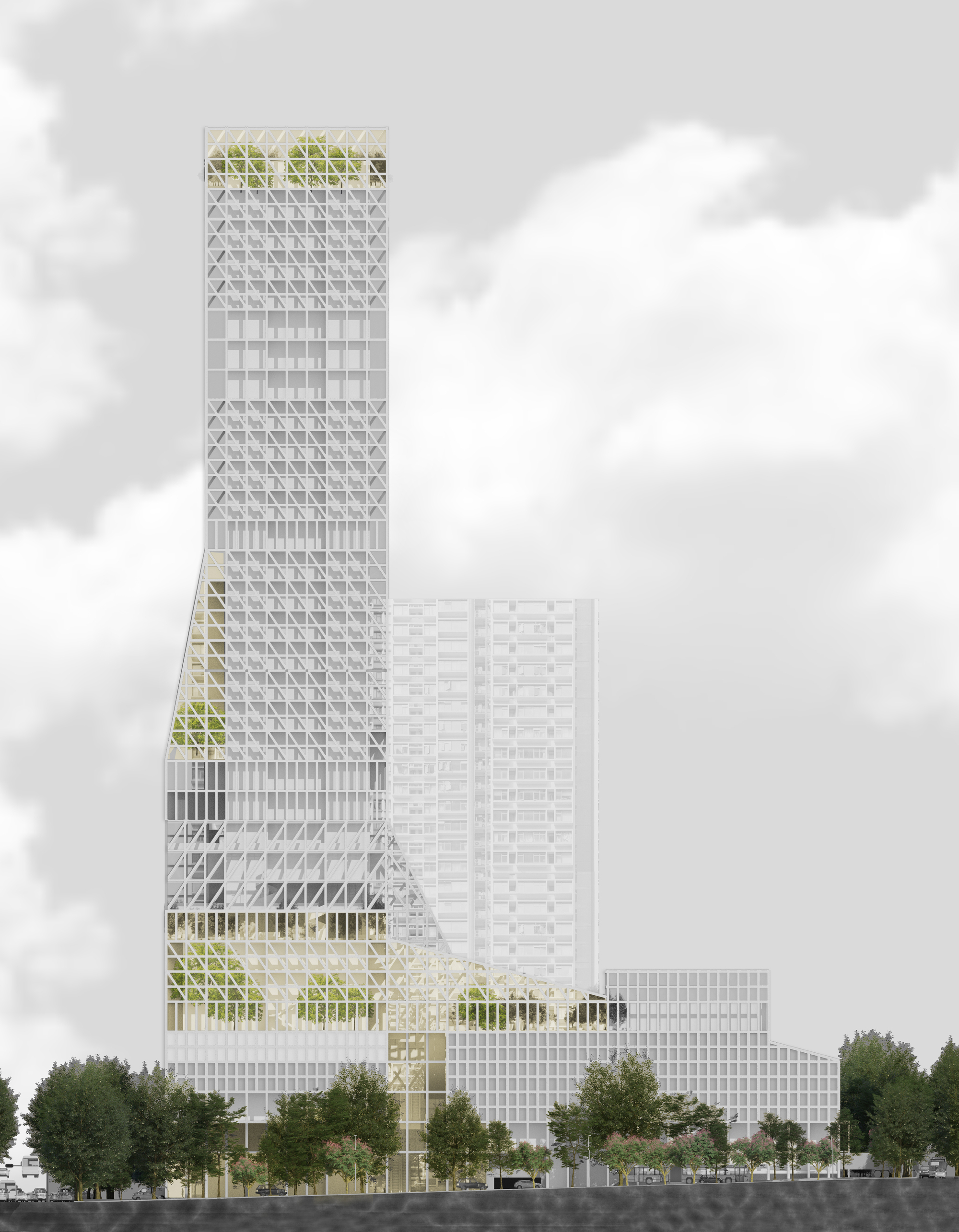 Gallery of Mecanoo Designs Cultural Tower for Shenzhen's Futian ...