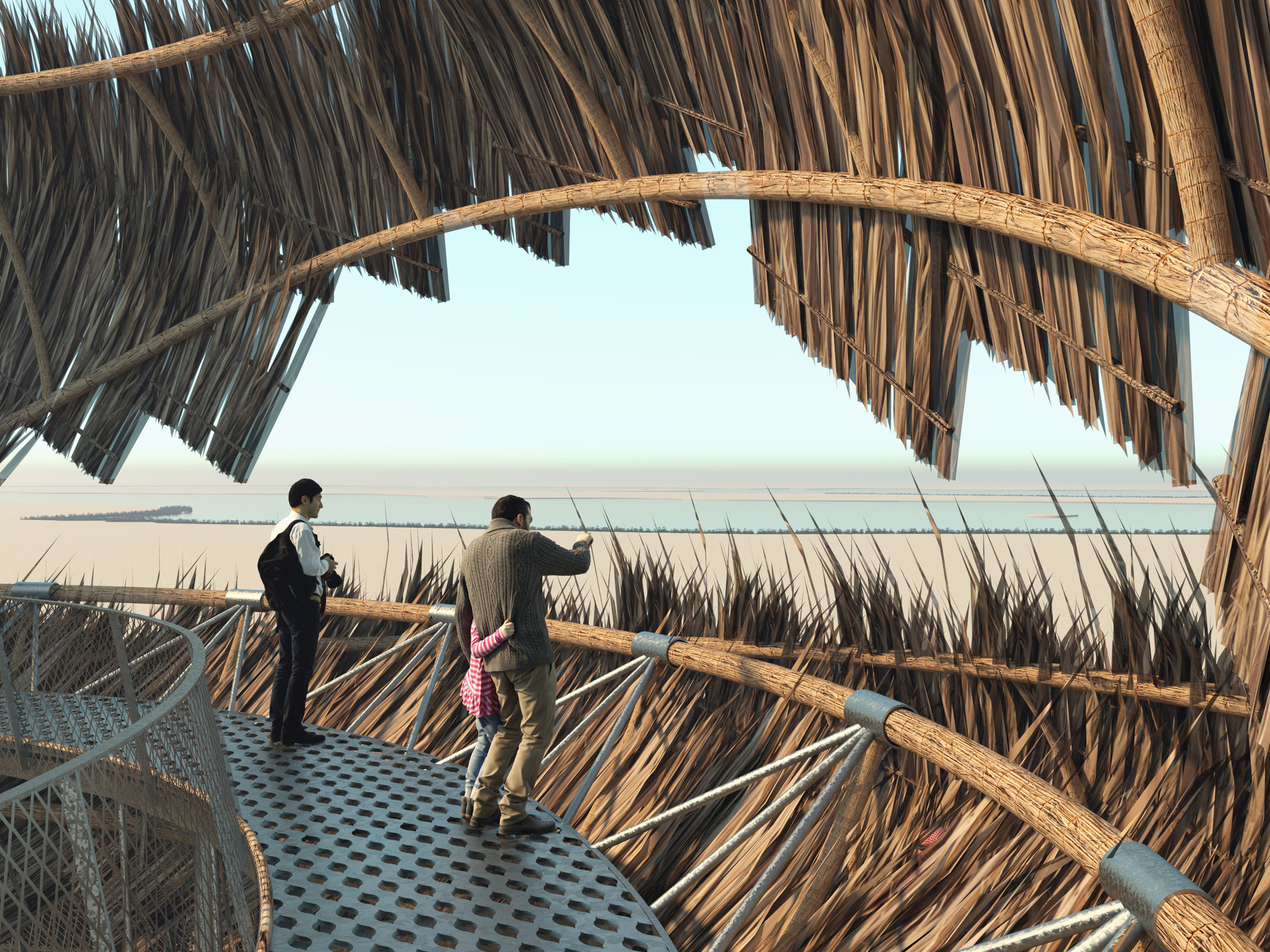 Gallery of Winning Designs for Abu Dhabi Flamingo Observation Tower - 4