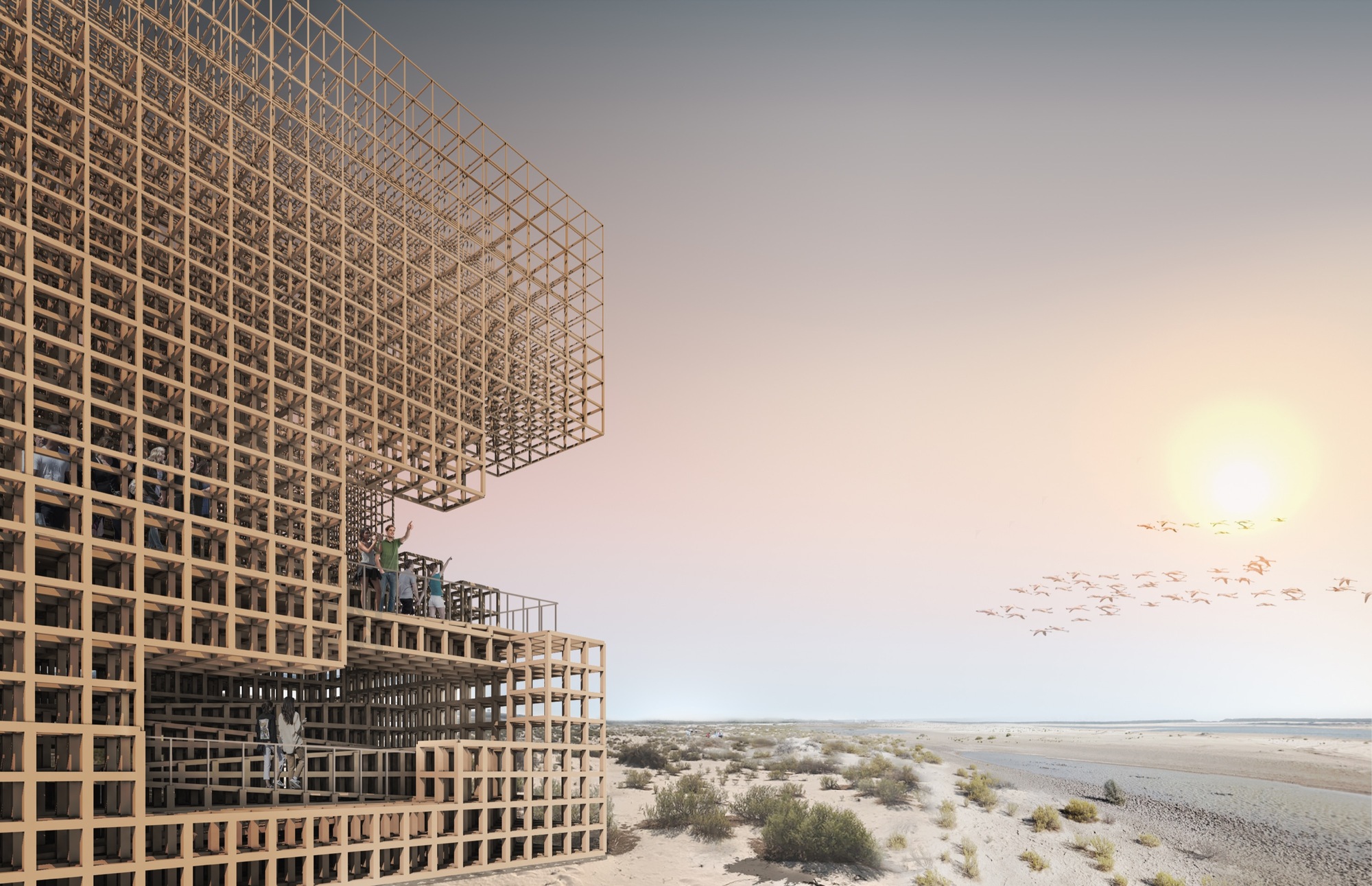 Gallery of Winning Designs for Abu Dhabi Flamingo Observation Tower - 13