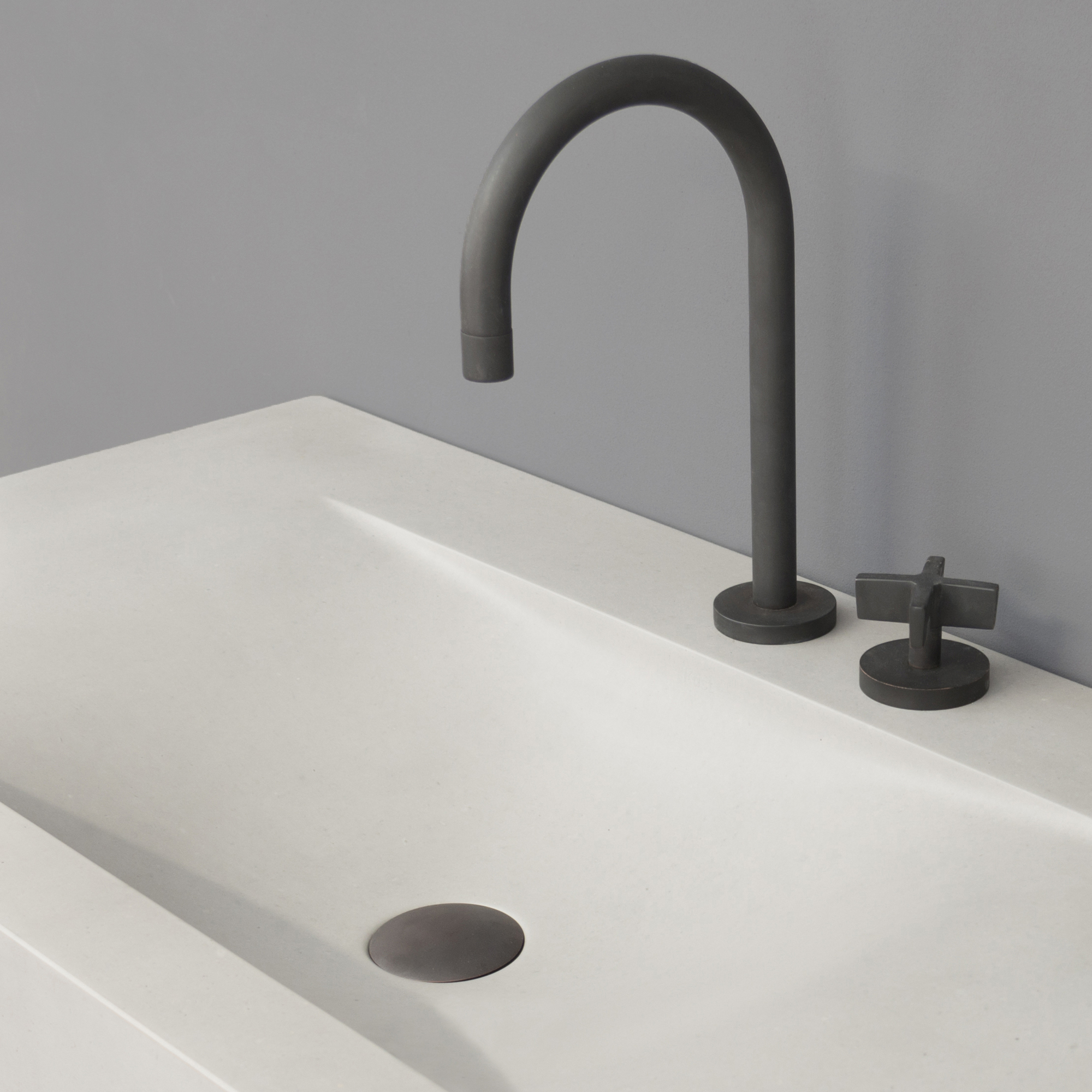 Gallery of Cement Sinks: Color and Texture of Pigmented Concrete in ...
