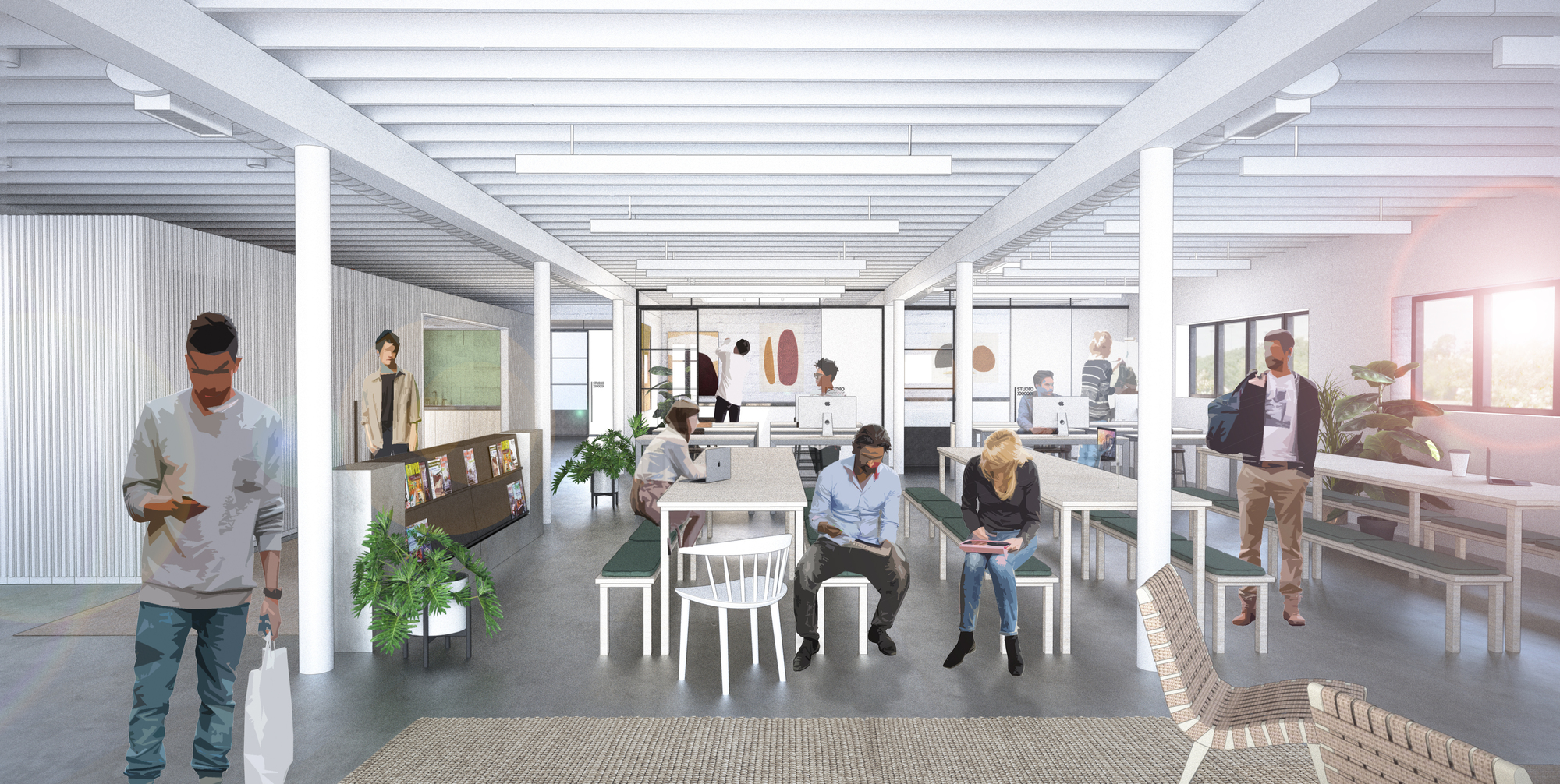 Gallery of The Commune Collaborative Workspace / Hunt Architecture - 41