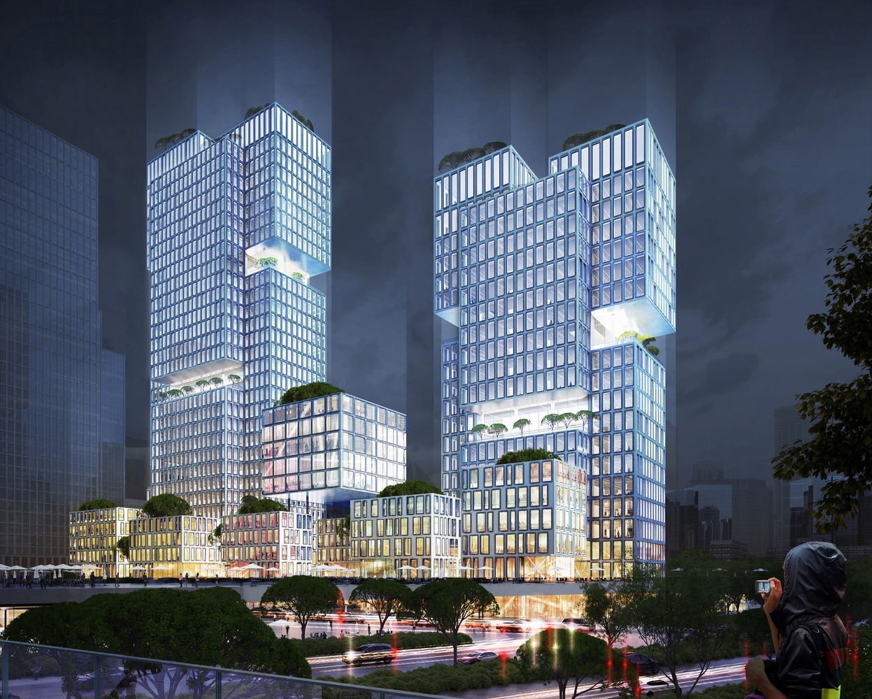 Gallery of gmp Designs Cubic Towers for Shenzhen - 3