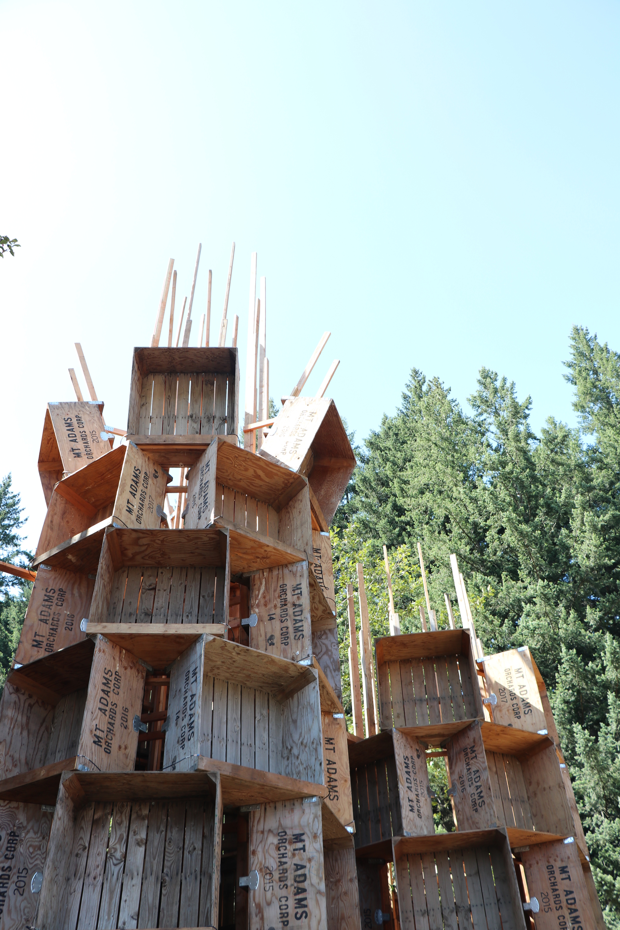 Gallery of PSU Students Create Music Festival Stage from Apple Bins in ...