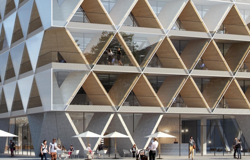 Gallery of HPP Architekten Designs Düsseldorf's First Hybrid Timber ...