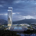 Construction in Progress on Twisting Towers in Southwest China | ArchDaily