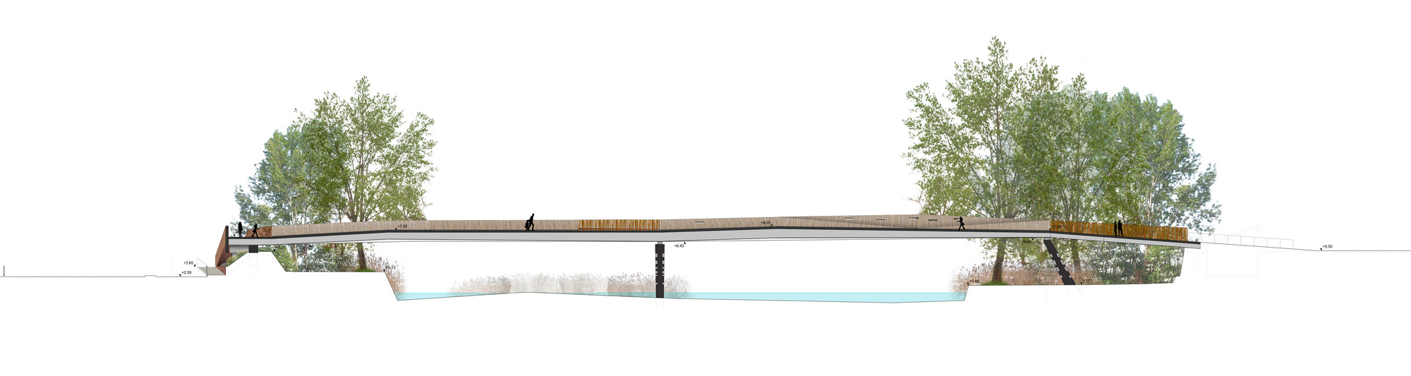 Gallery of Pedestrian And Cycling Bridge / LDArchitects - 23