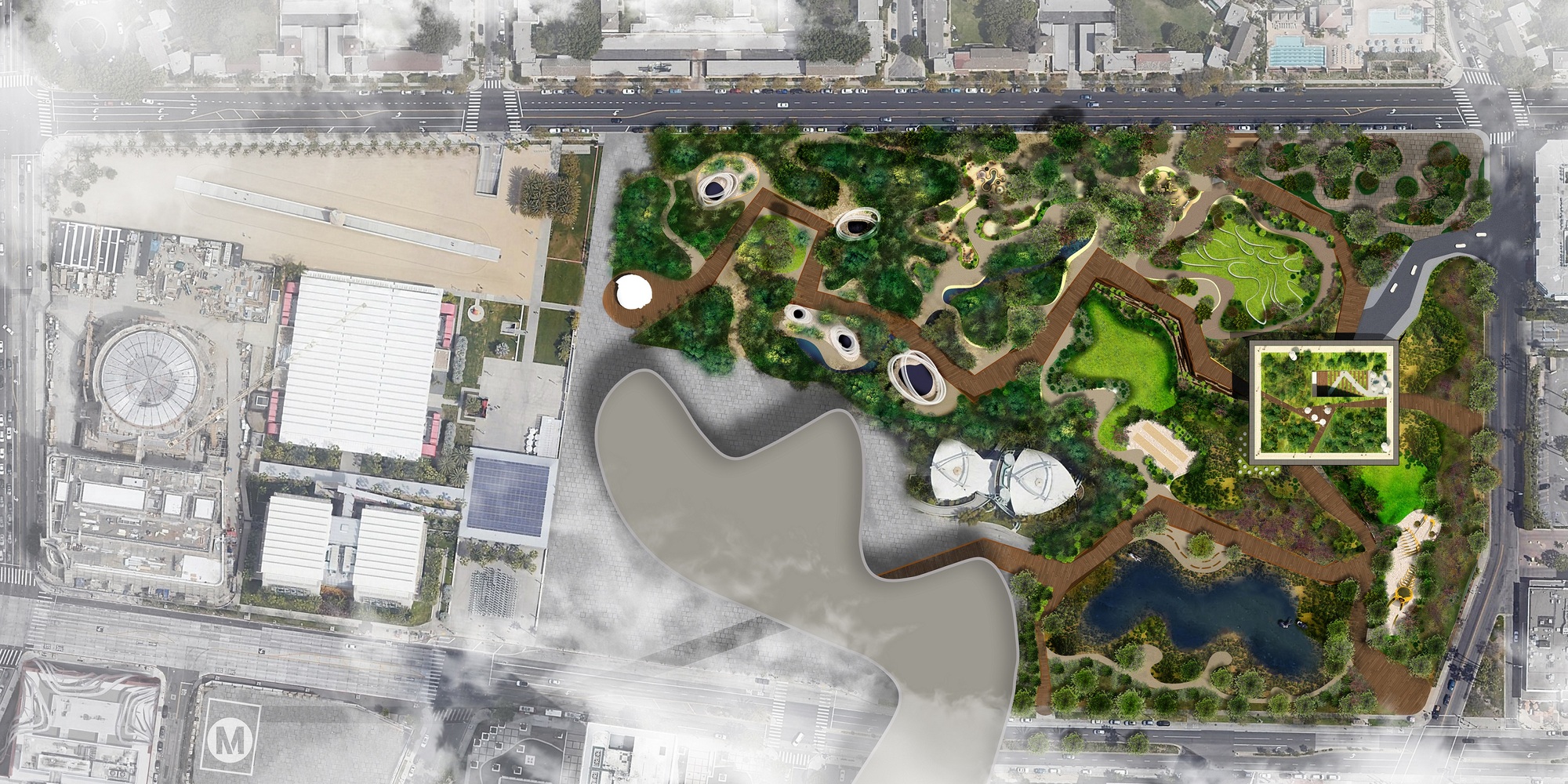 Gallery of Three Concepts Unveiled for La Brea Tar Pits Masterplan in ...
