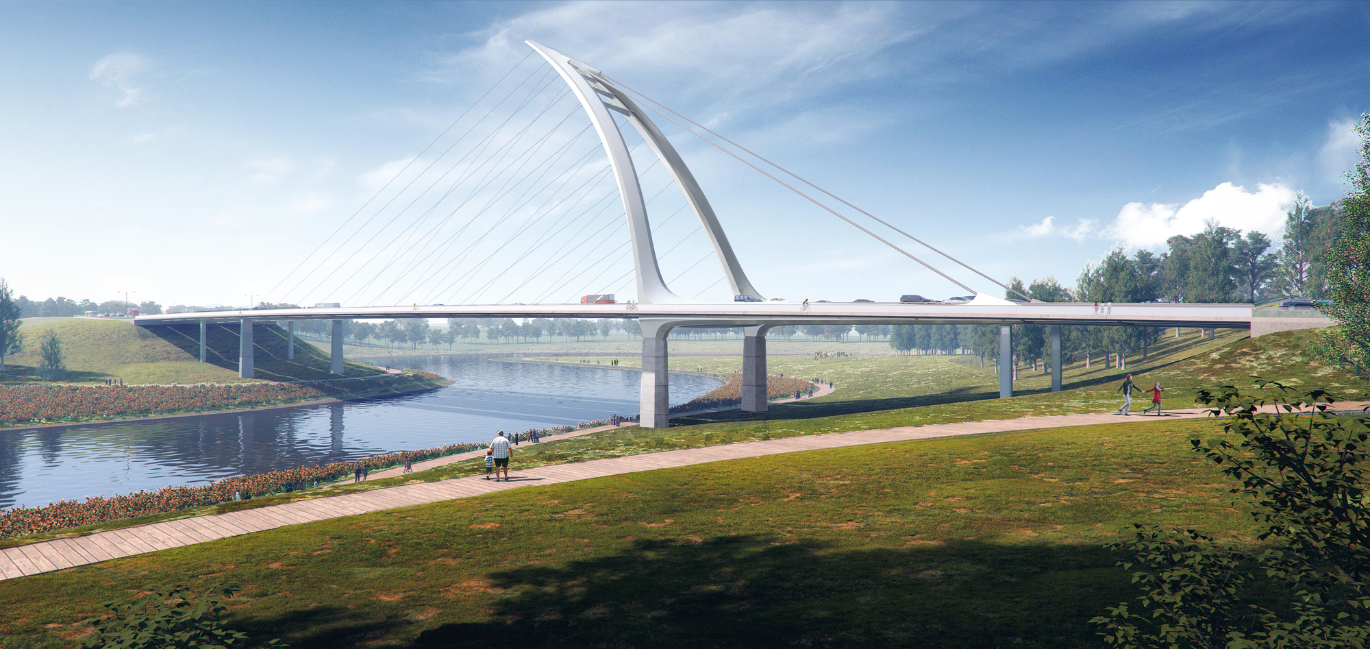 SBP Creates Two Winning Bridge Designs for China's Tianfu Airport City ...