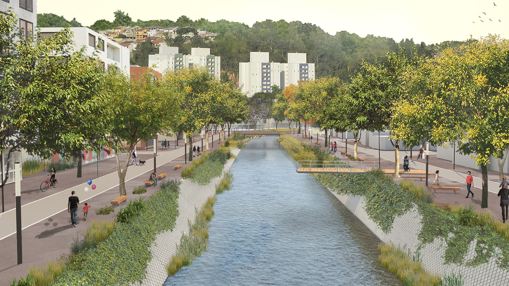 Primeiro lugar no concurso para a requalificação do Vale do Rio Jundiaí ...