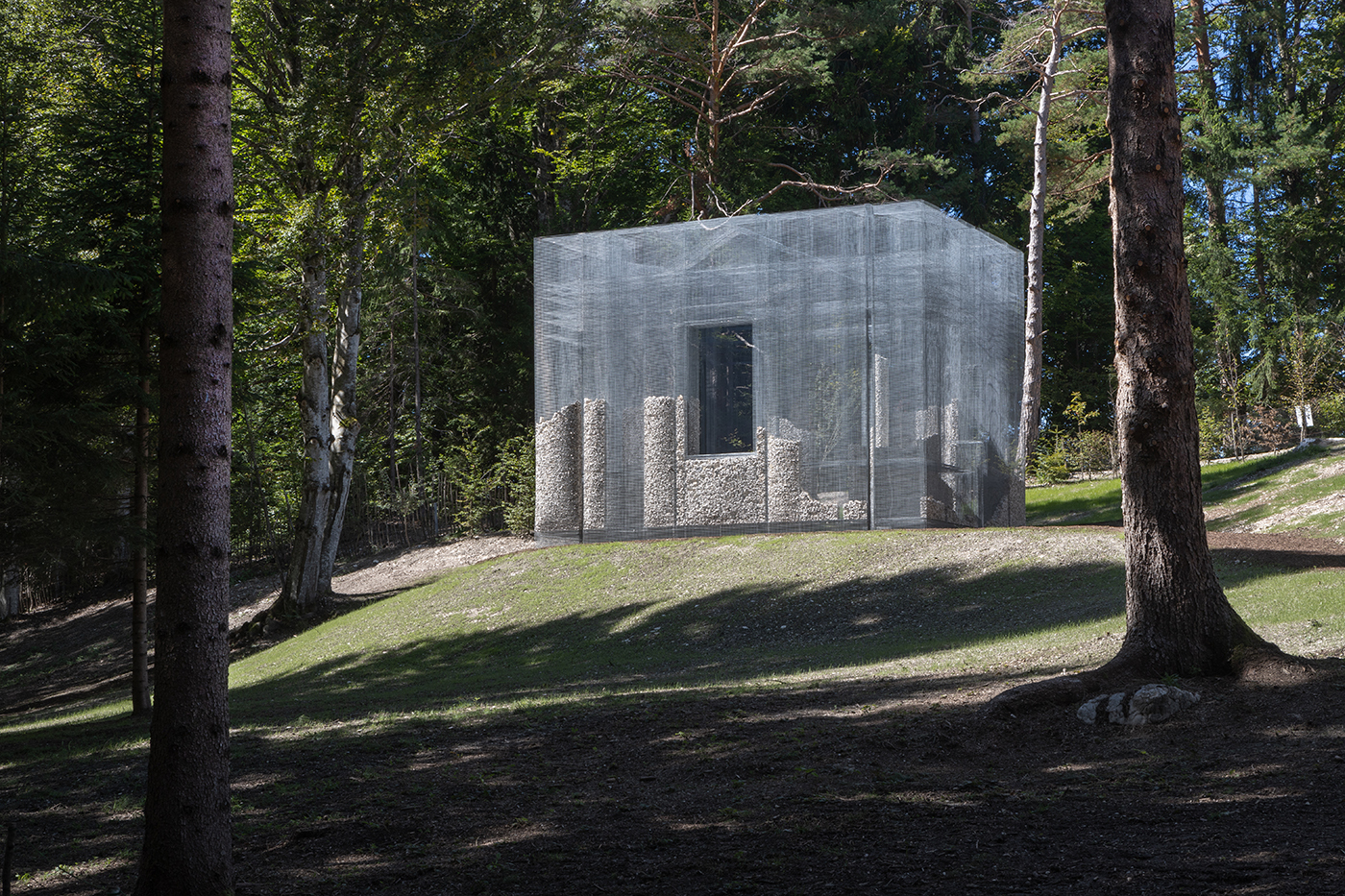Gallery of Wired Mesh Installation Shapes an Open Air Museum in Italy - 17