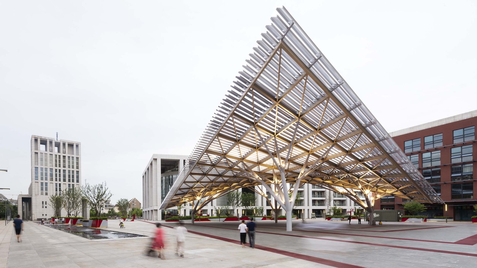 Anting New Town Central Square Renovation / Kokaistudios | Building of ...