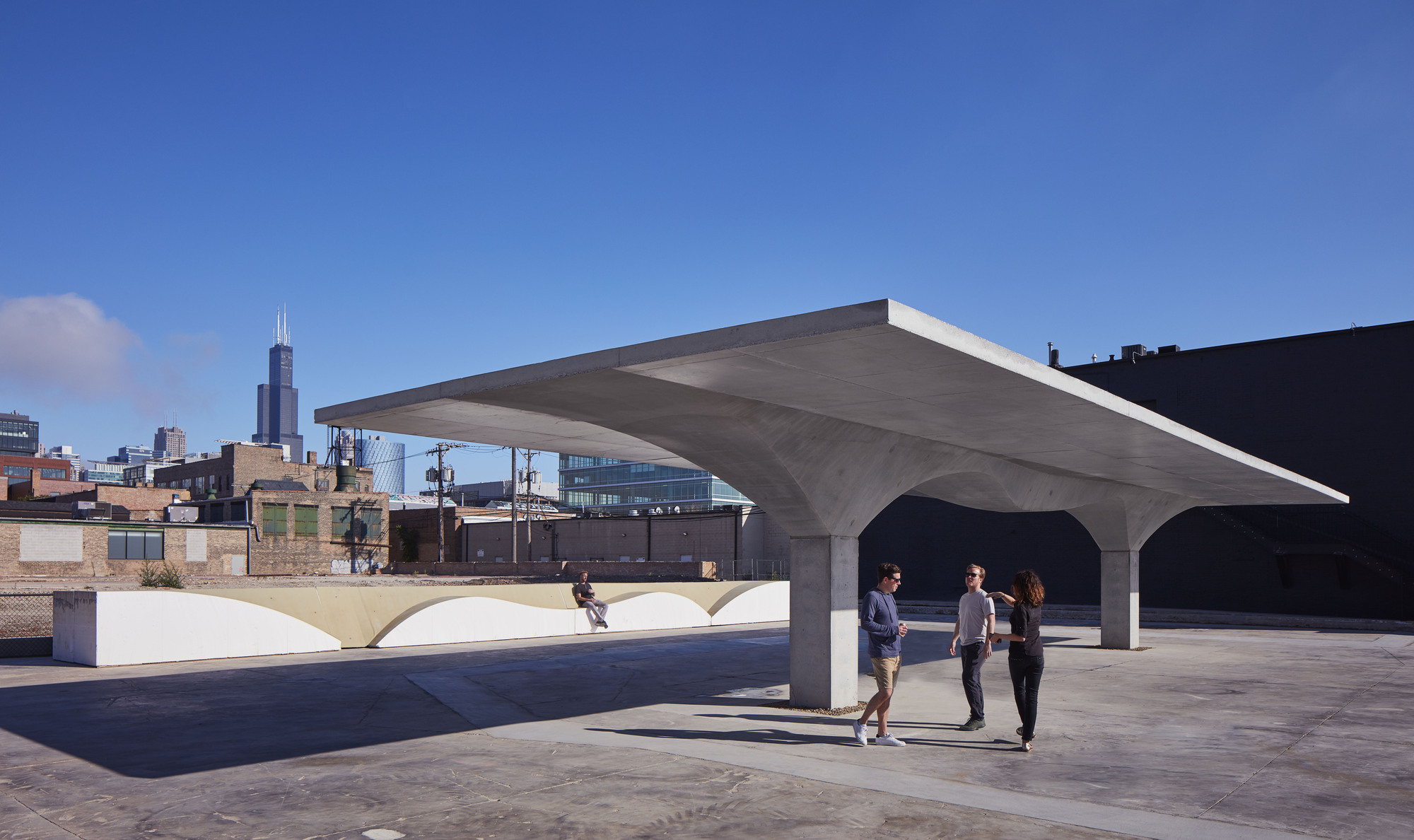 画廊 SOM 公布“2019年芝加哥建筑双年展展馆 Stereoform Slab” - 2